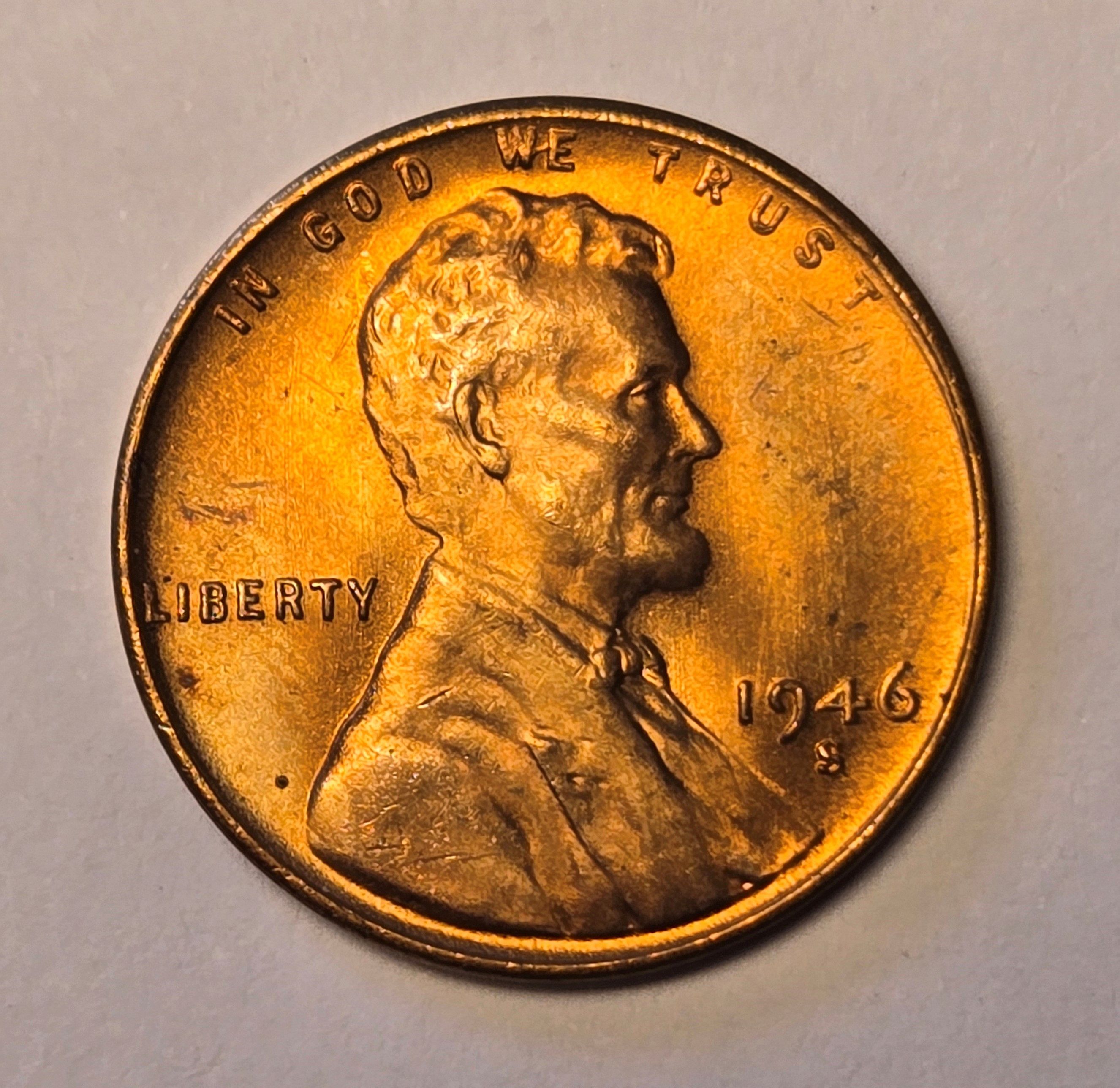 1946-S Serif S Lincoln Cent MS-64 (Near Gem) Red Brown+ - For Sale, Buy ...