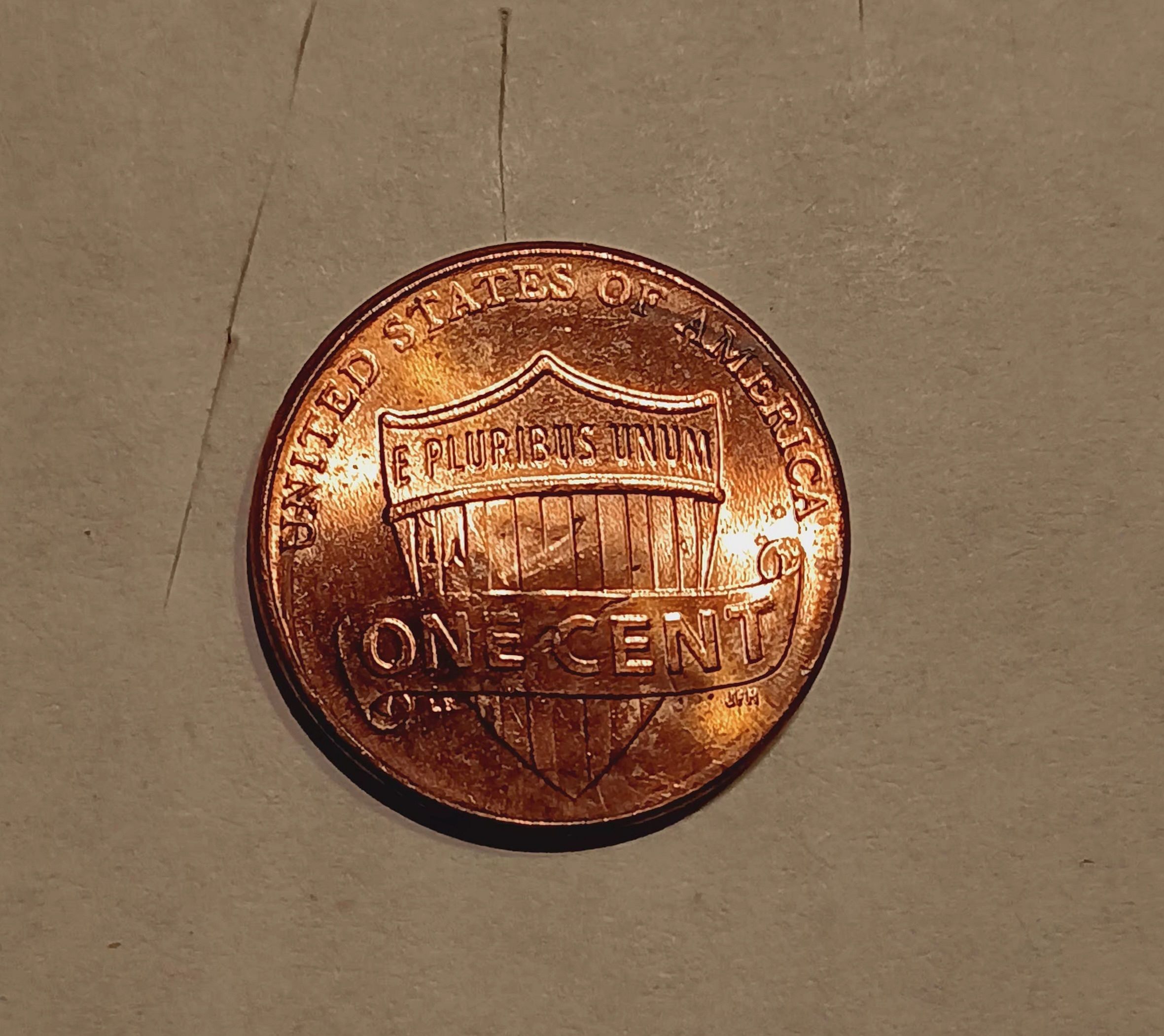 2022 penny in collar flip-over rotated double struck from Lincoln ...