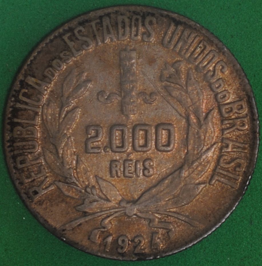1924 Brazil 2000 Reis Fine Details - For Sale, Buy Now Online - Item ...