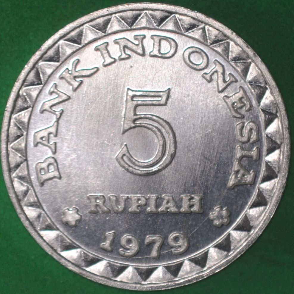 1979 Indonesia 5 Rupiah BU - For Sale, Buy Now Online - Item #916502