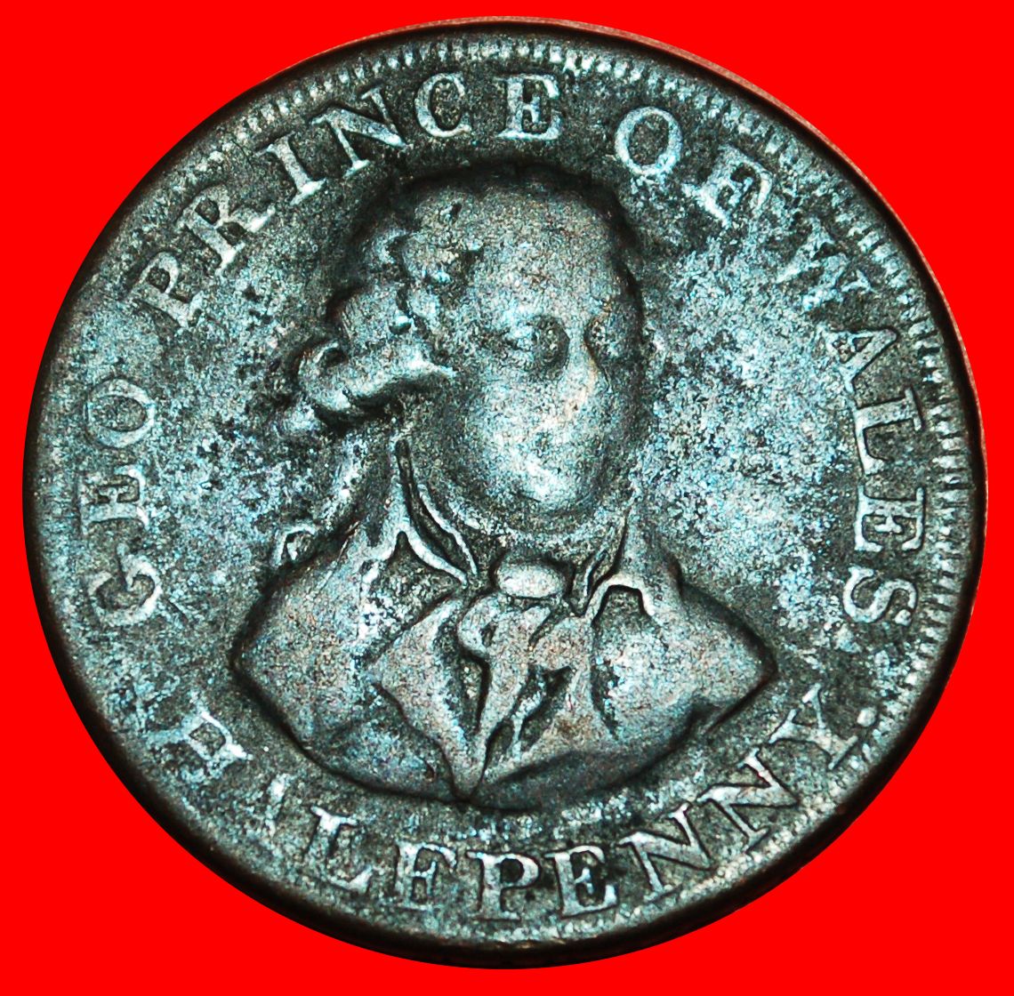 CONDER PENNY: IRELAND and GREAT BRITAIN ★ HALFPENNY (1787-1797) GEO ...