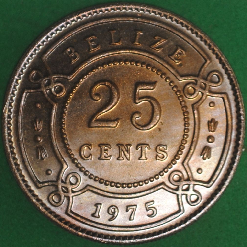 1975 Belize 25 Cents BU - For Sale, Buy Now Online - Item #916776
