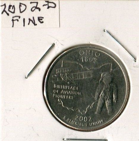 2002 - D Ohio State Quarter -- FINE - For Sale, Buy Now Online - Item ...