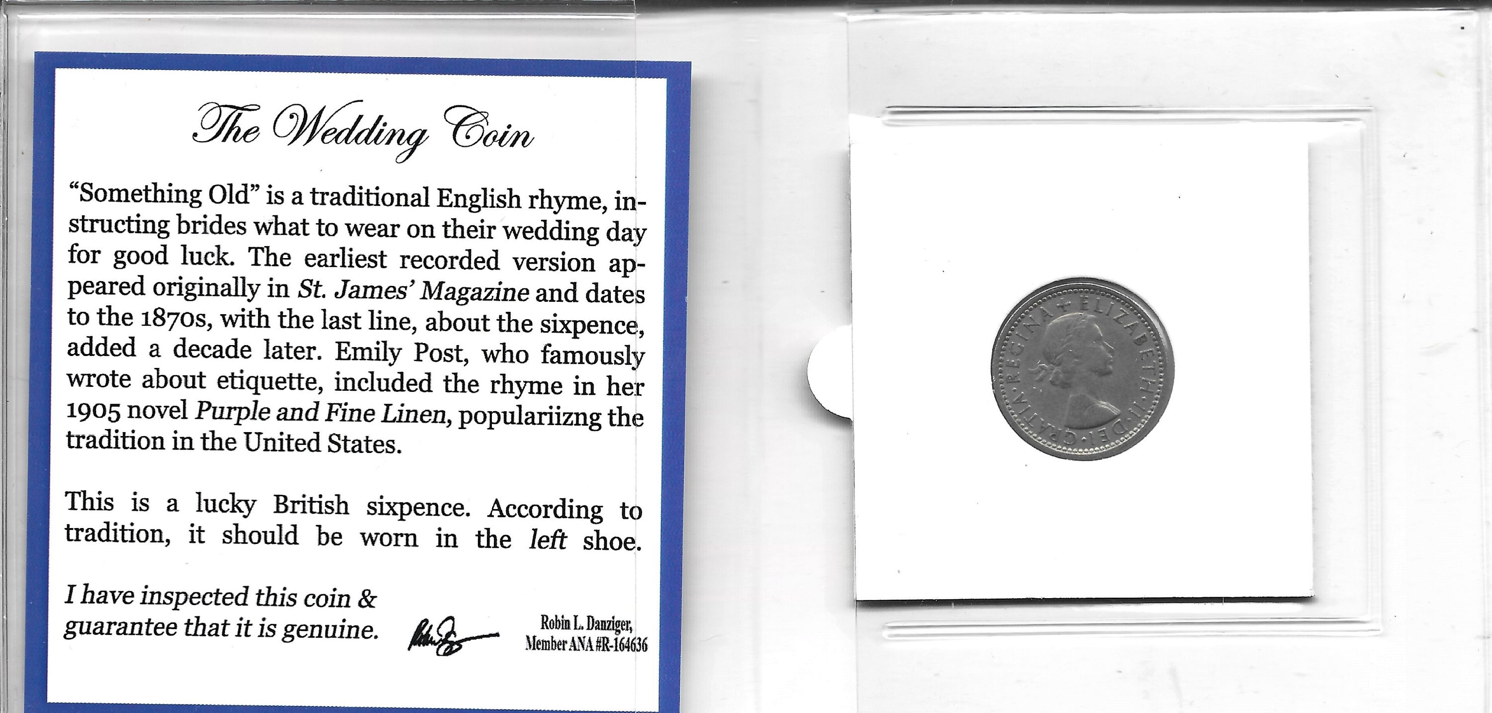 The Wedding Coin (mini album) British 6 Pence - For Sale, Buy Now ...