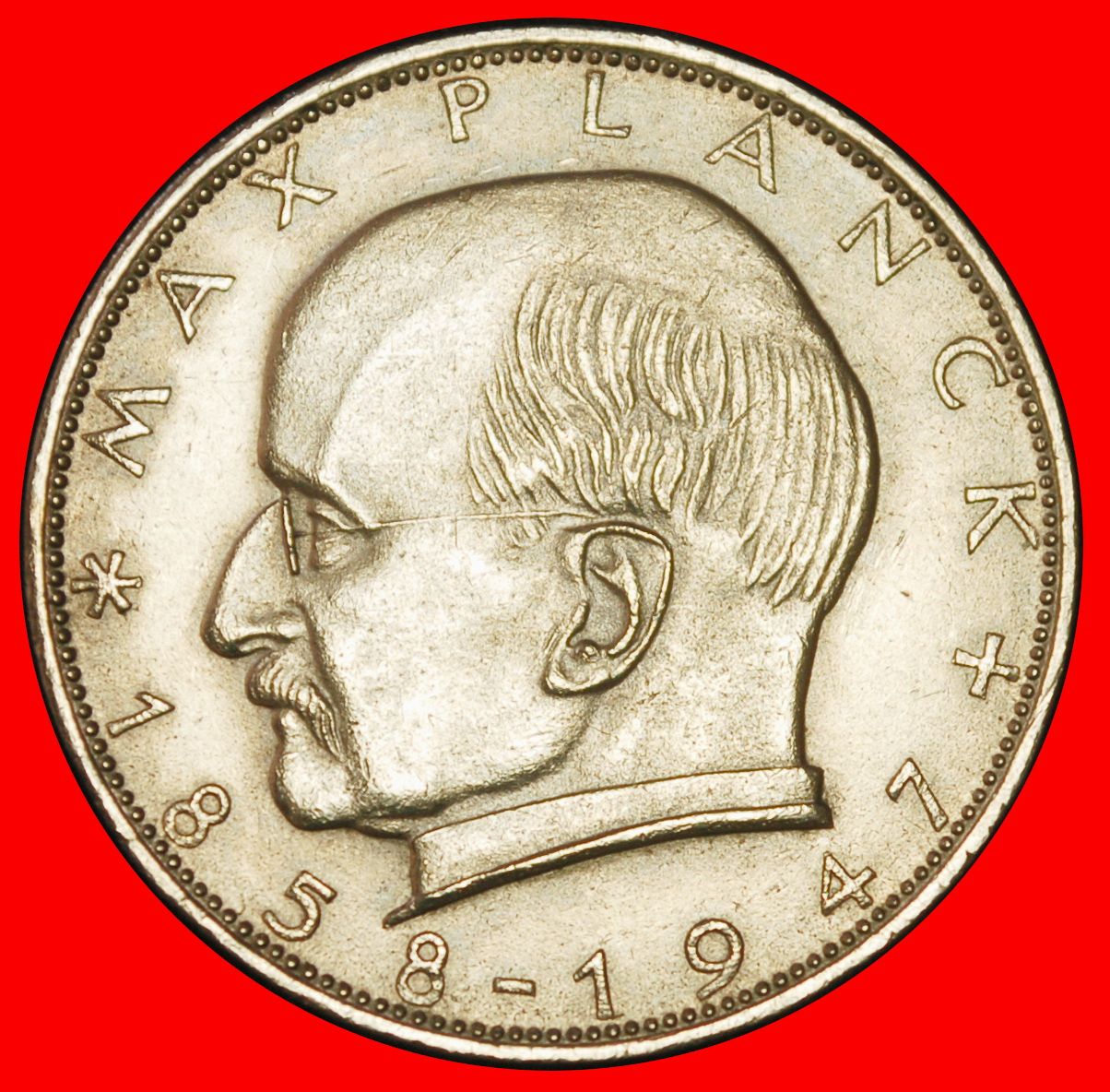 NOBEL PRIZE LAUREATE 1918:GERMANY★2 MARKS 1969J MAX PLANCK (1858-1947 ...