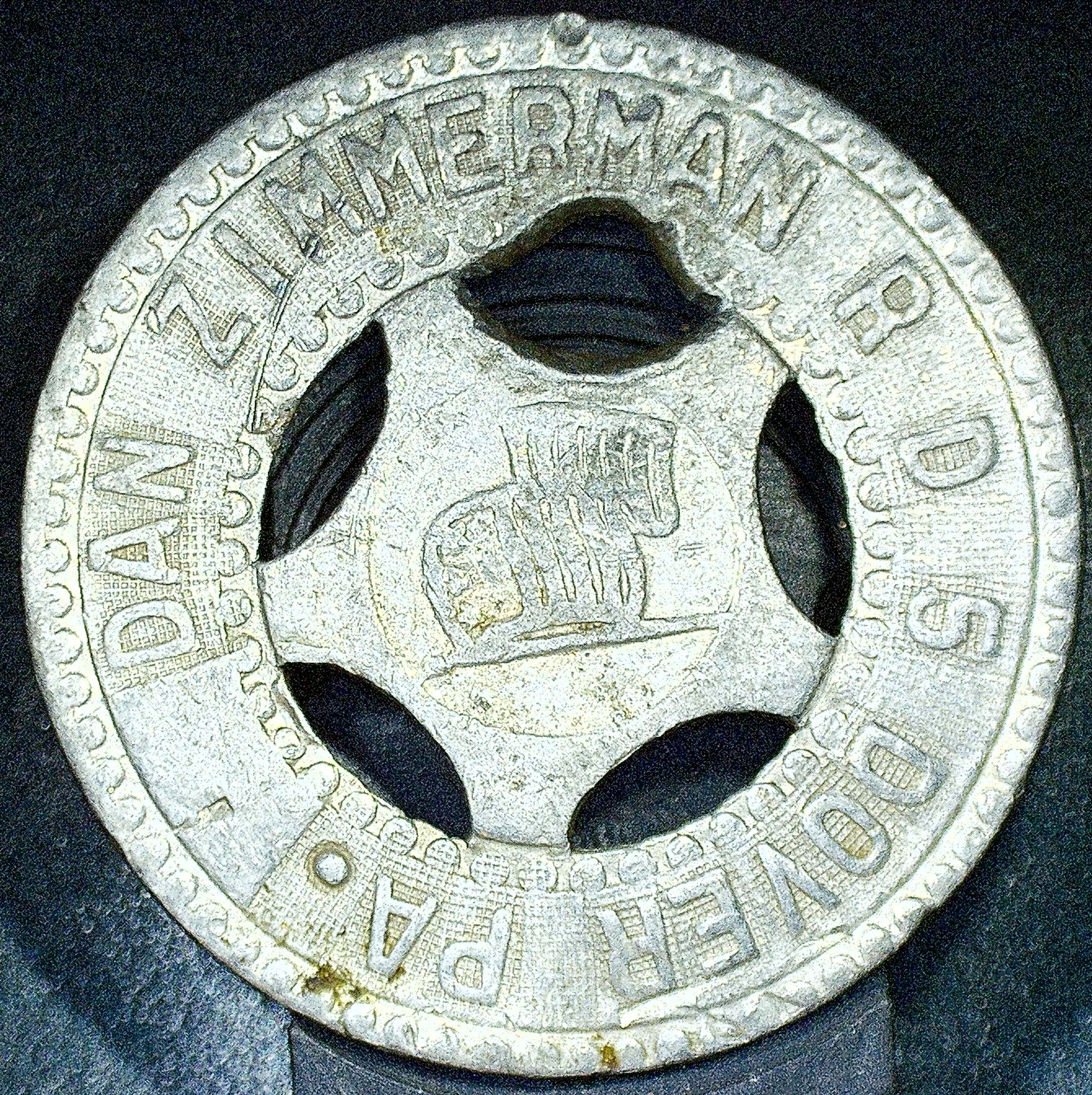 1950 Dan Zimmerman Dover, PA Good Luck Token - For Sale, Buy Now Online ...