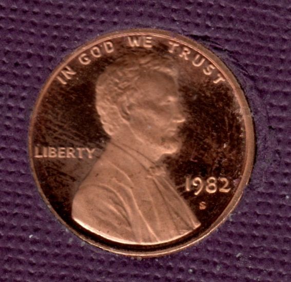 1982 S Lincoln Memorial Cent Small Cents: Copper +-#07+027* - For Sale ...