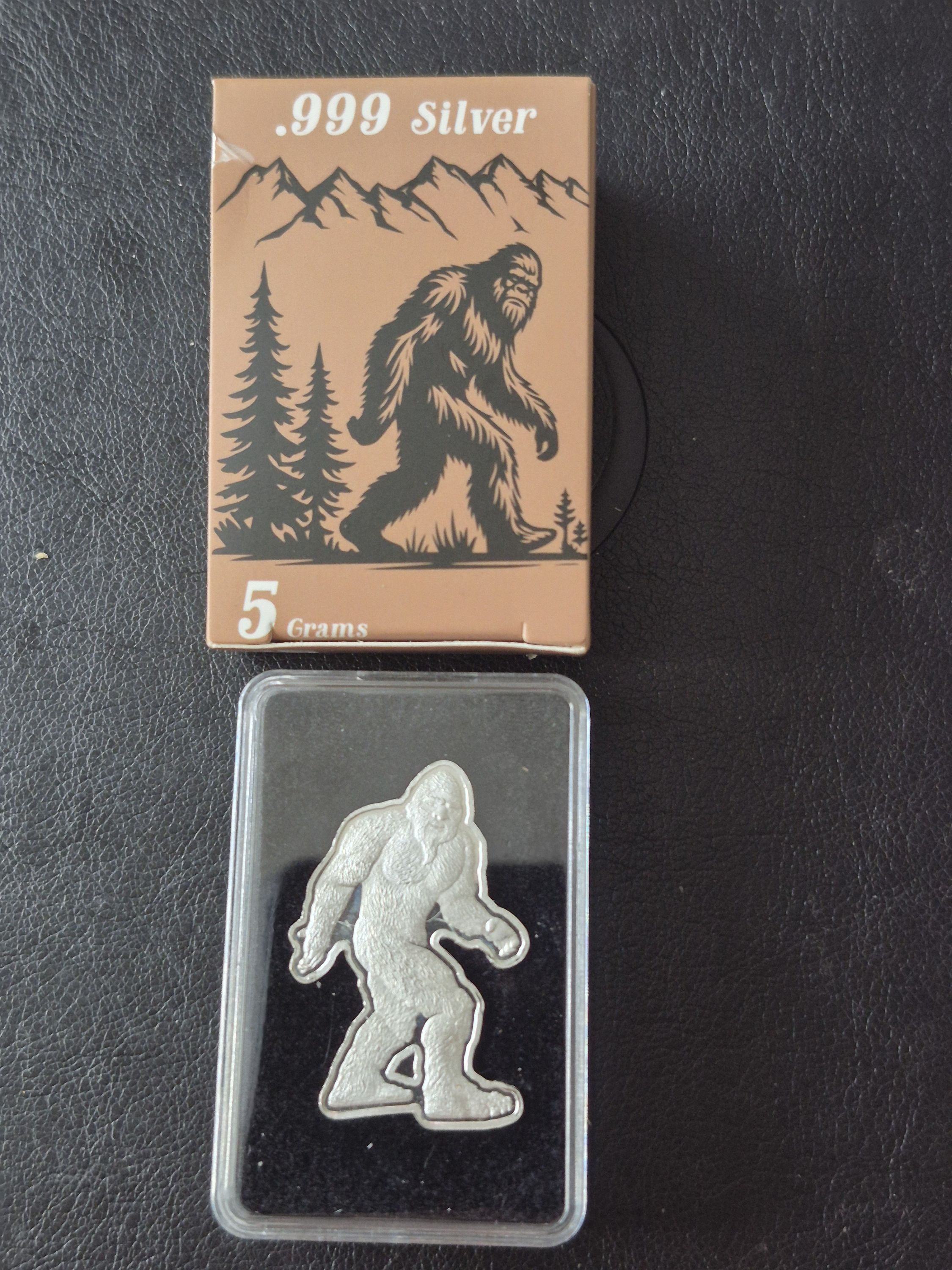 2024 5 GRAM .999 SILVER "BIGFOOT" BAR NEW I - For Sale, Buy Now Online ...