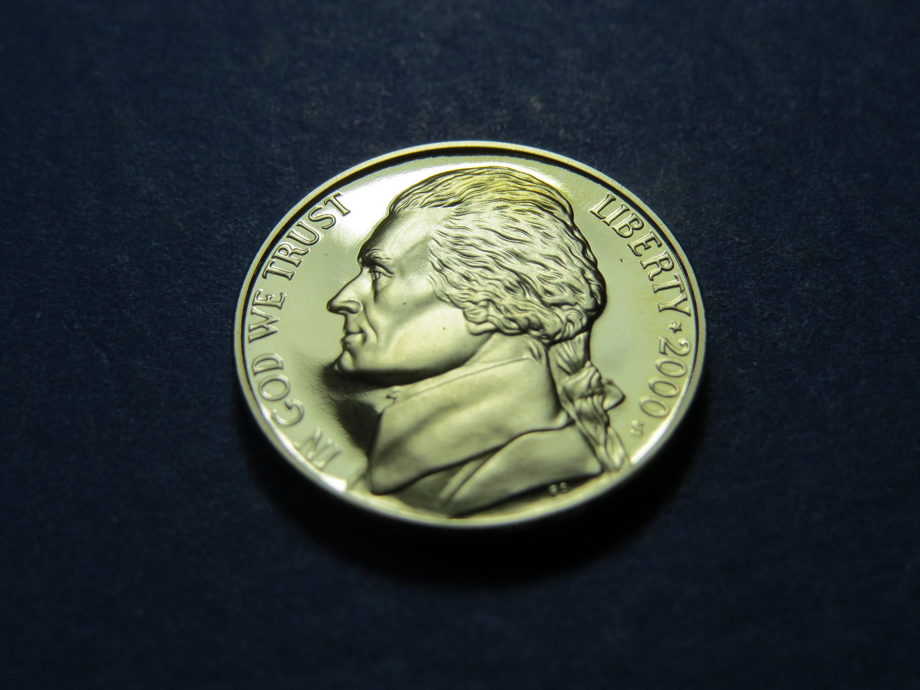 2000-S JEFFERSON NICKEL ~ Uncirculated From PROOF SET ~ LOT J133 - For ...