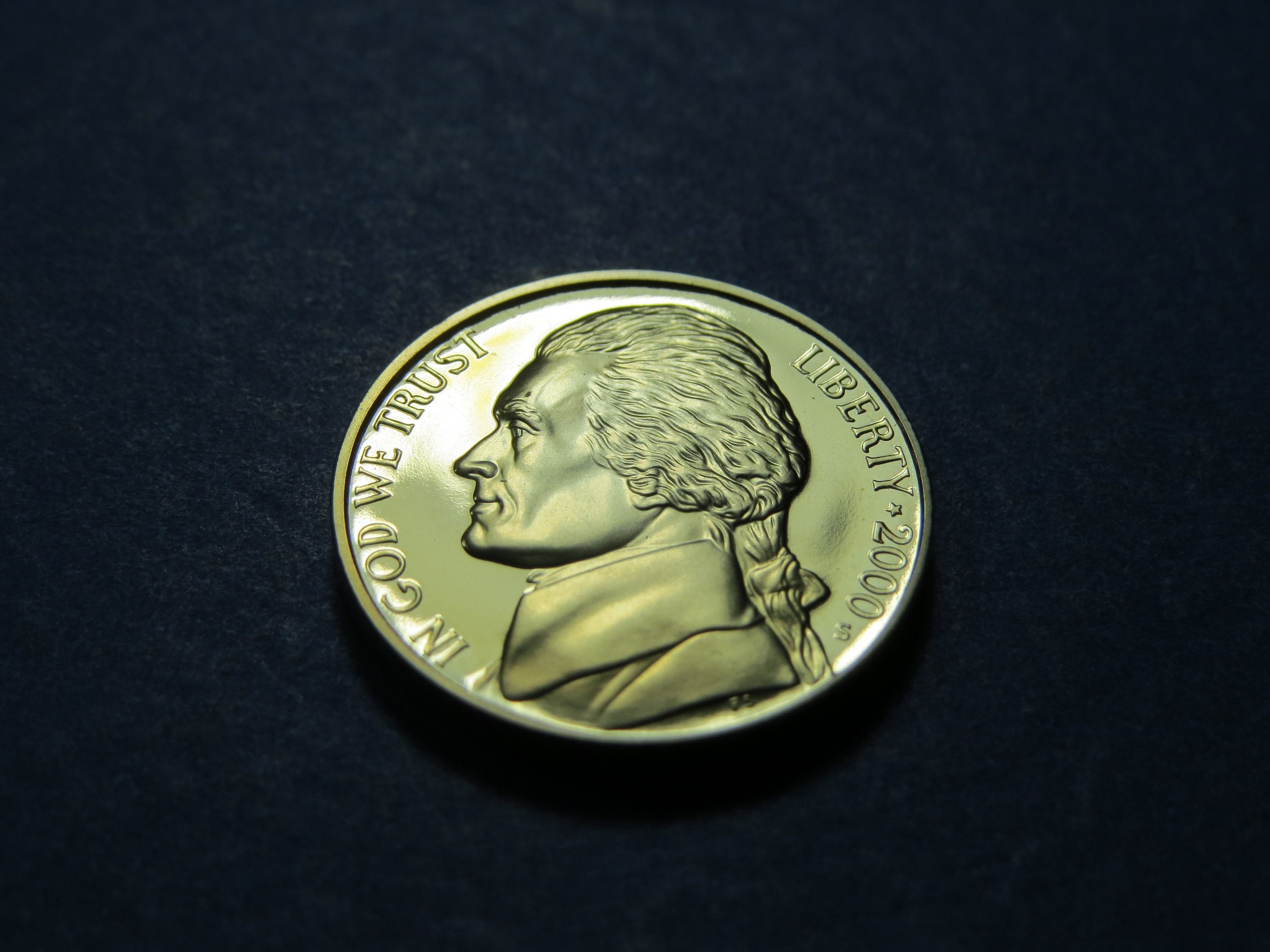 2000--S JEFFERSON NICKEL ~ Uncirculated From PROOF SET ~ LOT J134 ...
