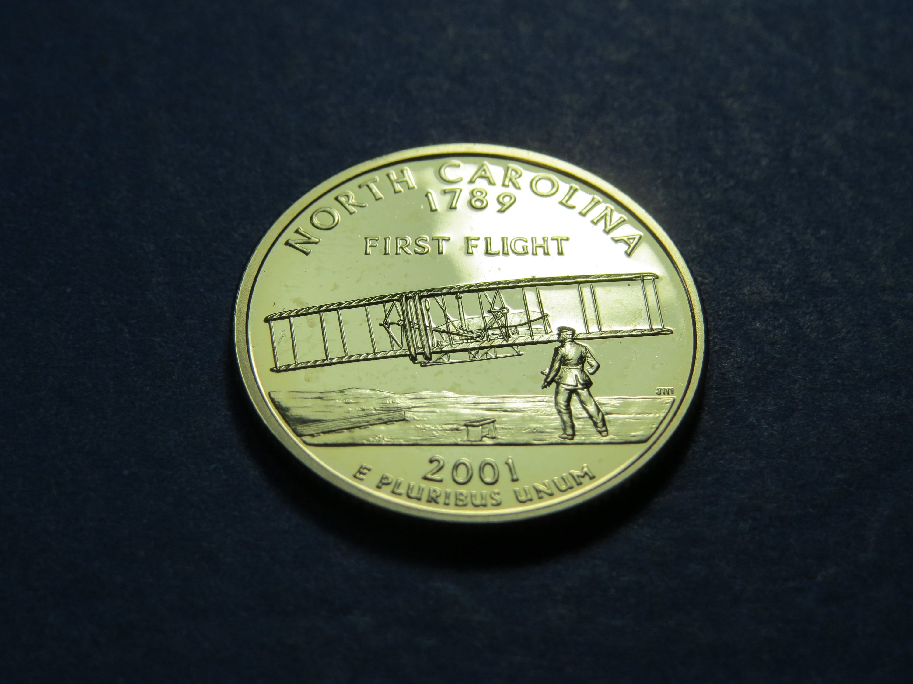 2001-S NORTH CAROLINA STATE QUARTER (UNCIRCULATED FROM PROOF SET) - LOT ...