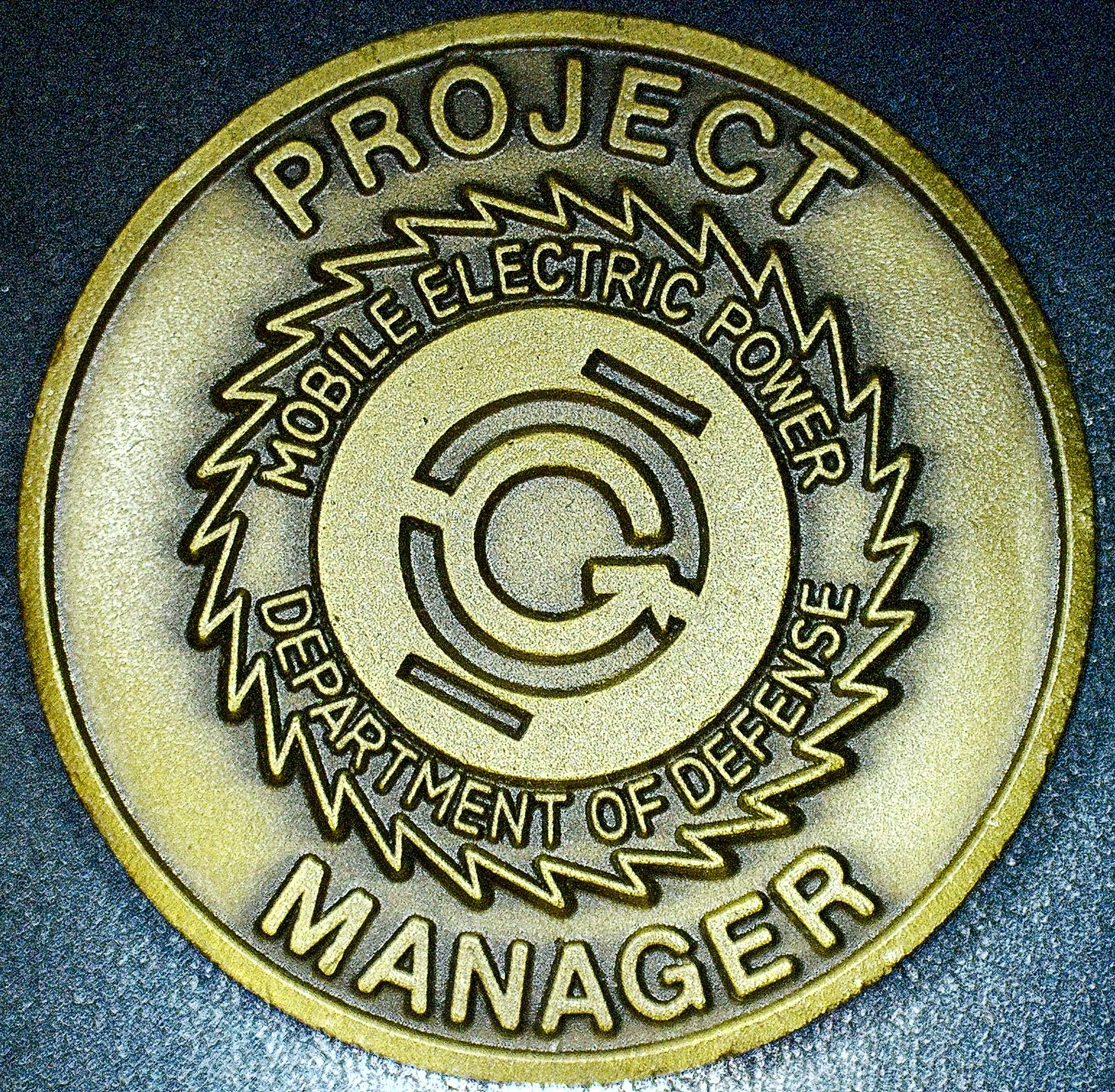 DoD Medal Challenge Coin Project Manager Mobile Electric Power ...