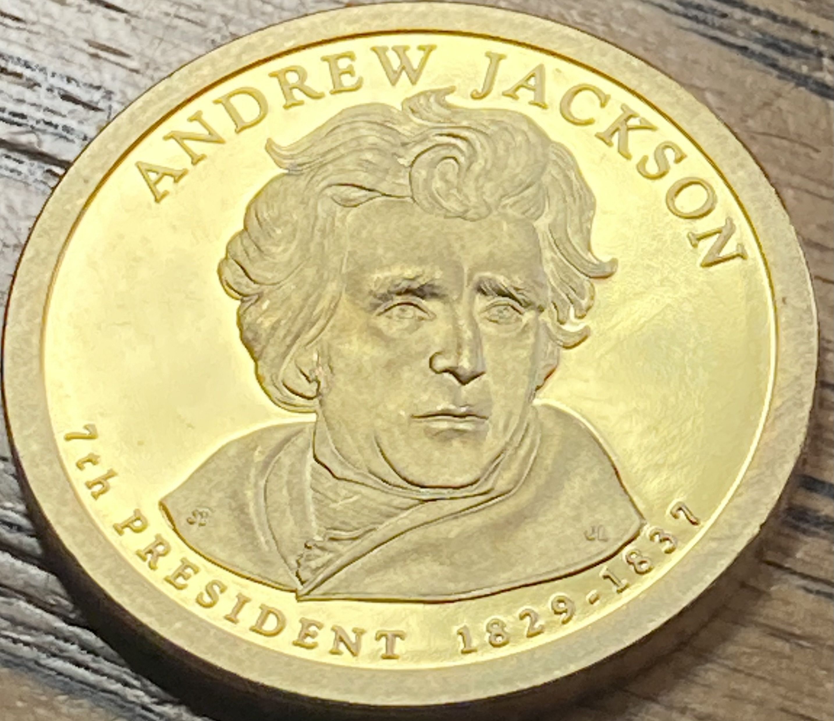 1829-1837 PRESIDENT JACKSON 2008S DOLLAR PROOF - For Sale, Buy Now ...