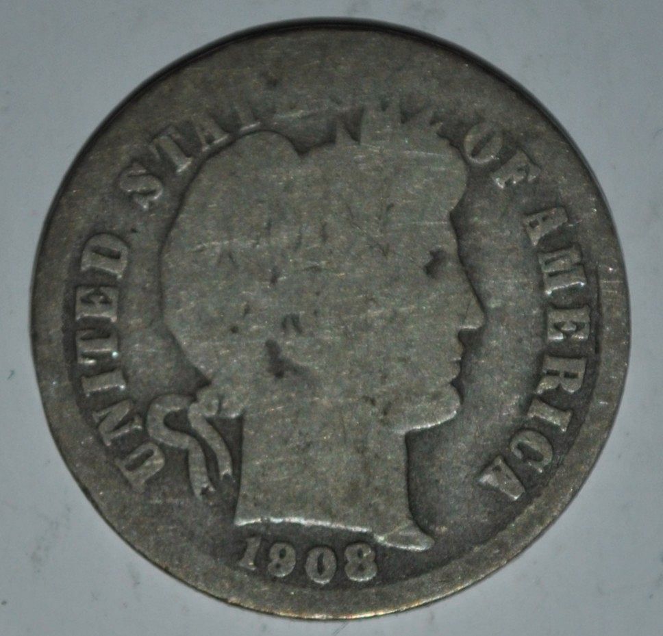 1908 O Barber Dime {{{{5518 - For Sale, Buy Now Online - Item #927397
