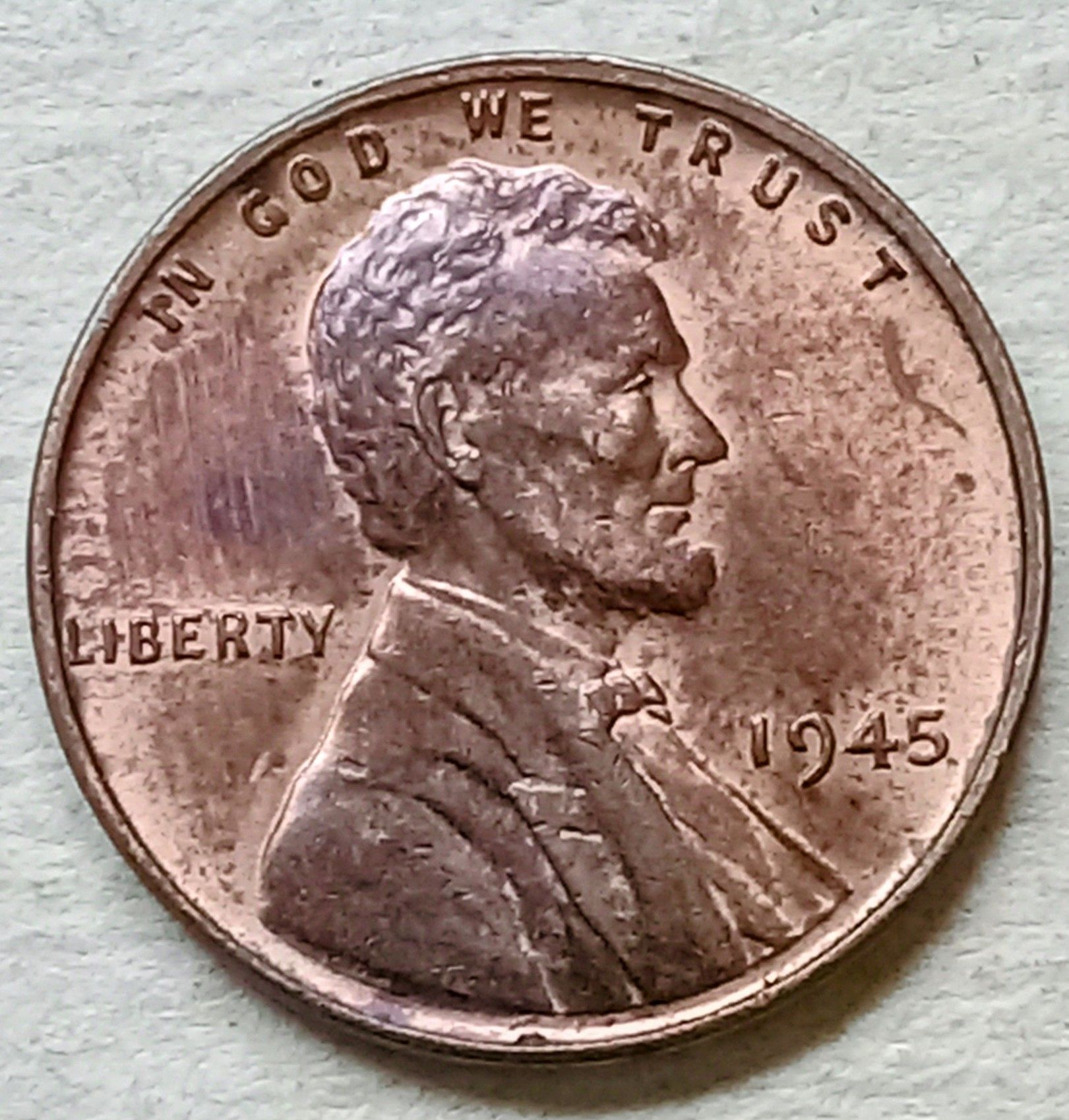 1945 Lincoln Wheat Cent Penny • RB • UNC *hgs453 - For Sale, Buy Now ...