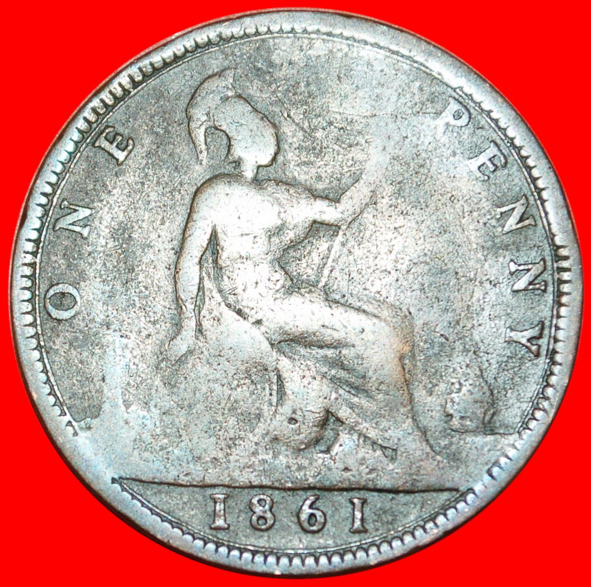 2 SOLD MISTRESS OF SEAS: GREAT BRITAIN ★ PENNY 1861! SHIP! VICTORIA ...