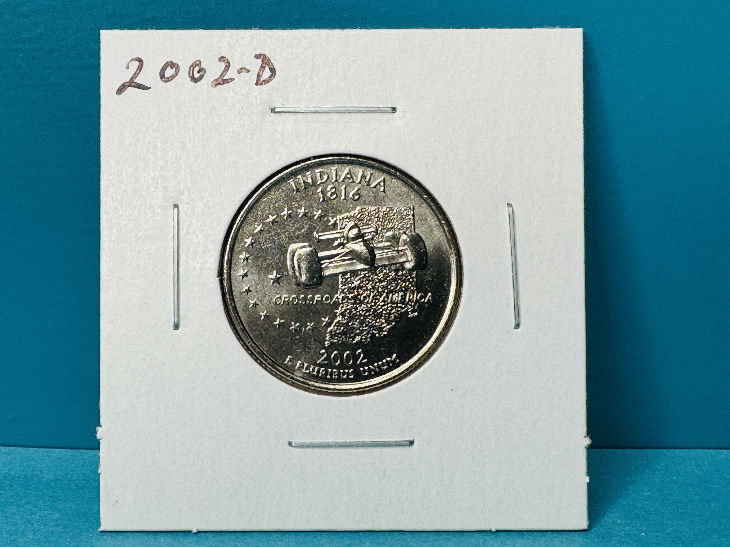 2002-D Indiana 50 State Quarter - For Sale, Buy Now Online - Item #930298
