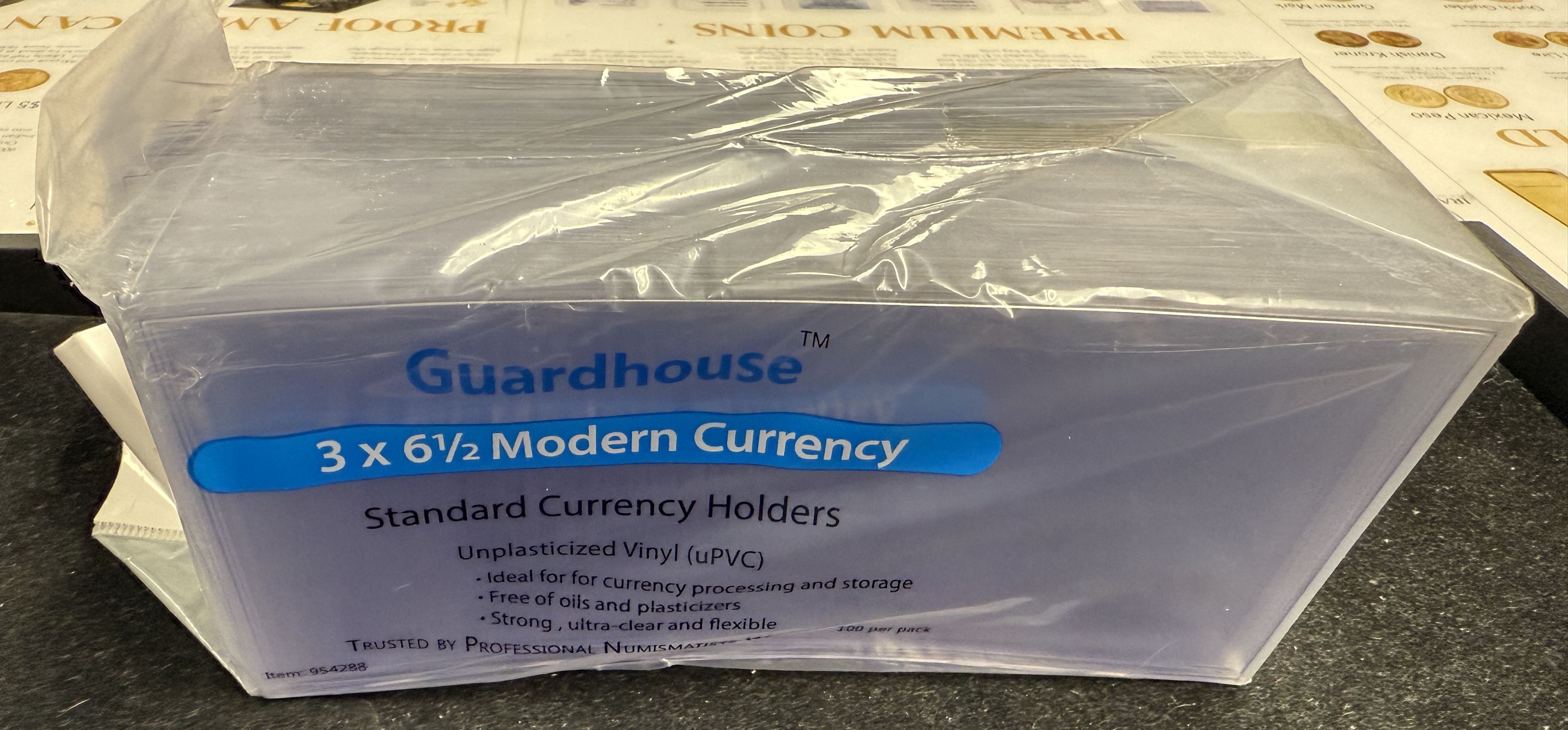 Modern Currency Holder - 100 Pack (7 mil) - For Sale, Buy Now Online ...