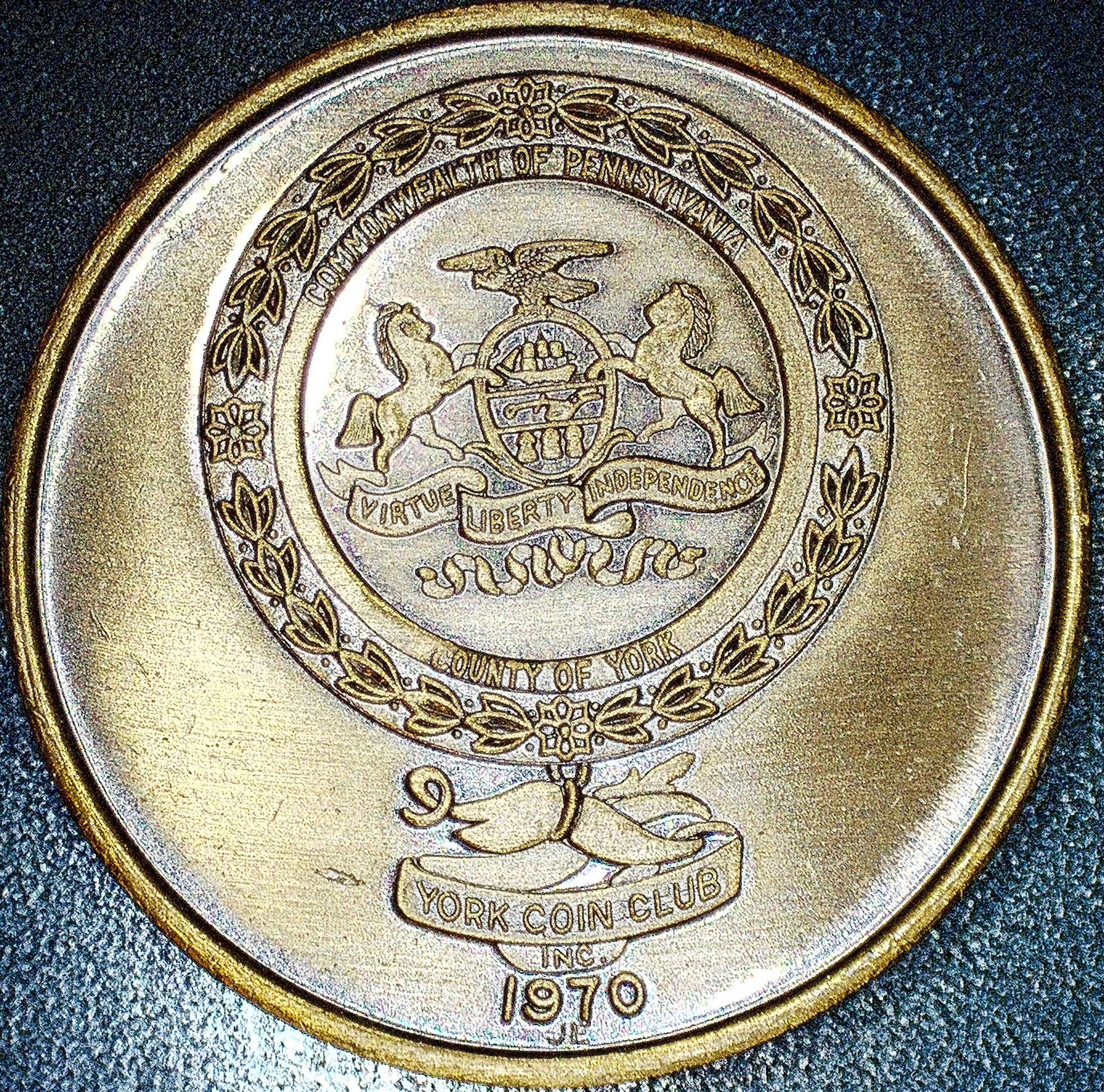 1970 York Pennsylvania Coin Club Medal York County Courthouse - For ...