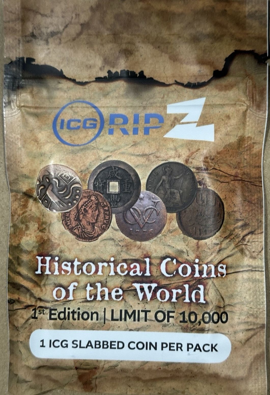 ICG RipZ Historical Coins of The World 1st Ed Sealed Mystery Pack ...
