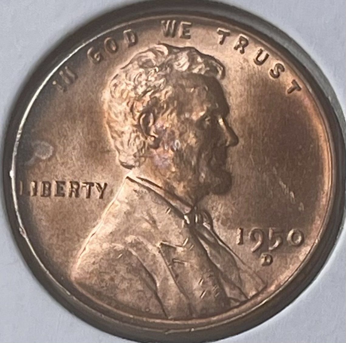 1950-D Lincoln Wheat Cent - For Sale, Buy Now Online - Item #935436
