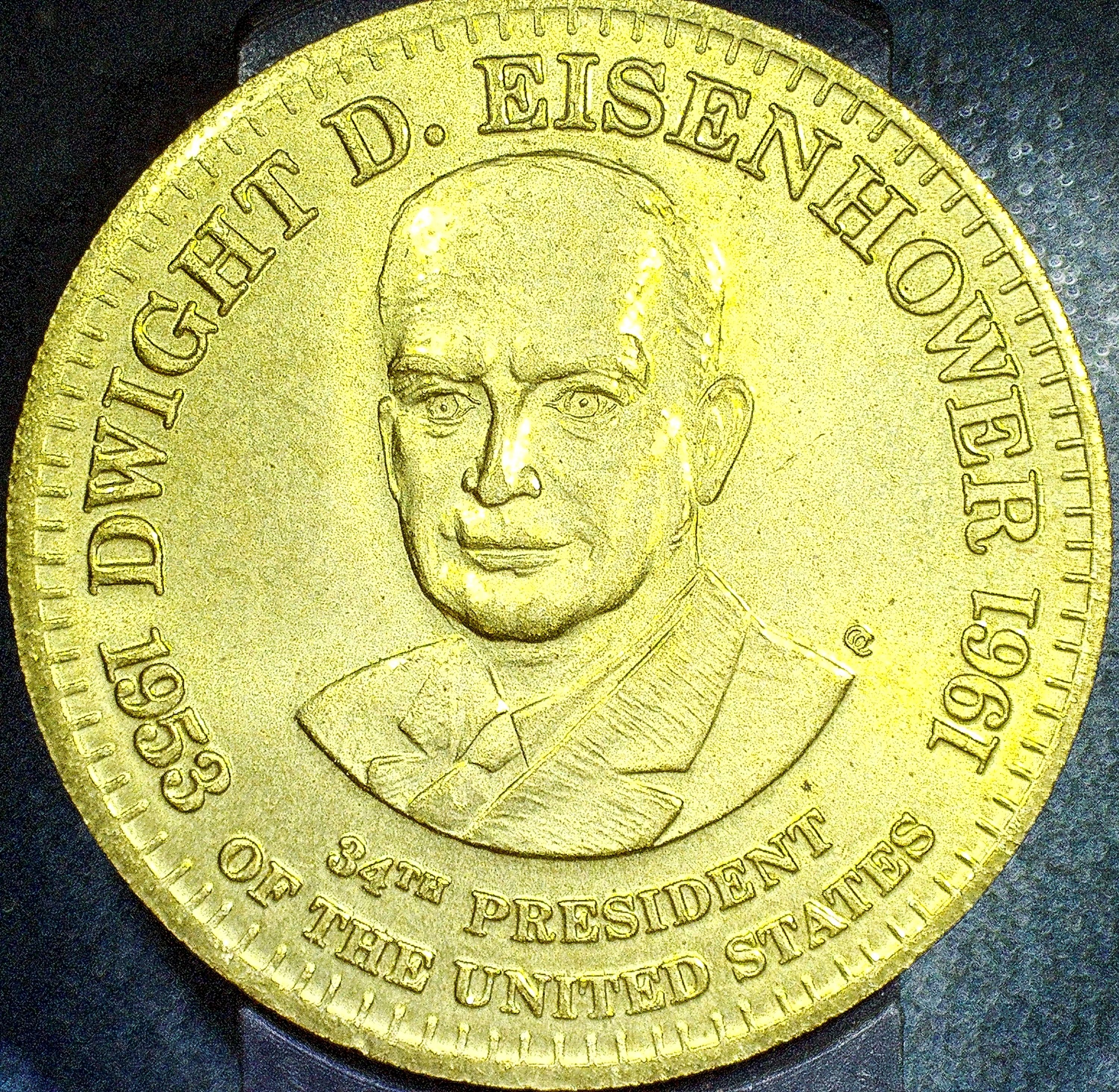 Dwight Eisenhower 34th President 1953-1961 Medal - For Sale, Buy Now ...