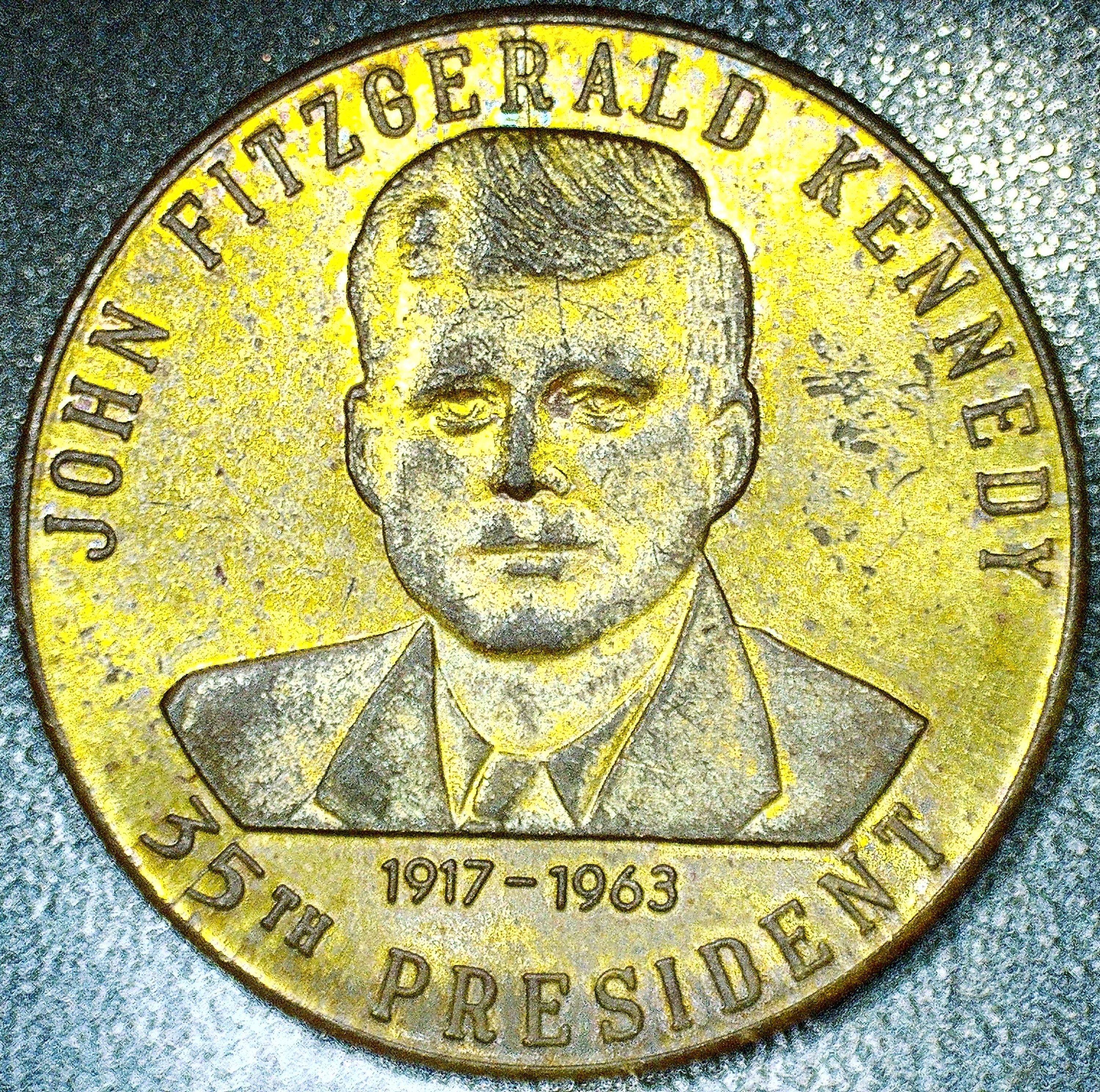 1917-1963 JOHN FITZGERALD KENNEDY TOKEN COIN/ Commemorative - For Sale ...