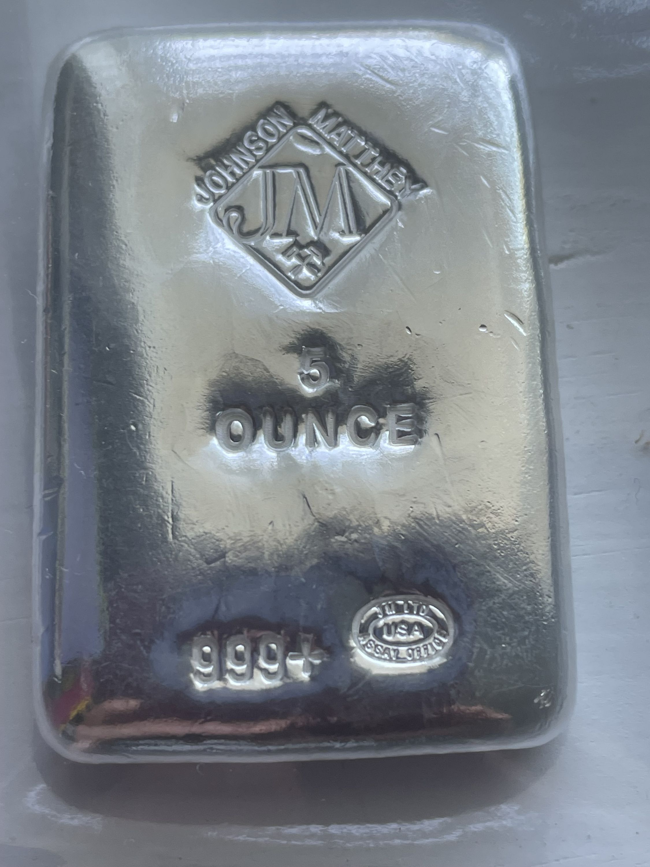 JOHNSON MATTHEY SILVER BAR - For Sale, Buy Now Online - Item #936185