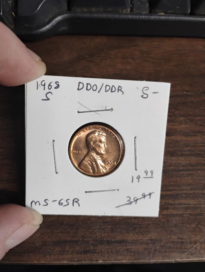 1968-S LINCOLN MEMORIAL CENT MS-65 RED DDO/DDR VARIETY - For Sale, Buy ...