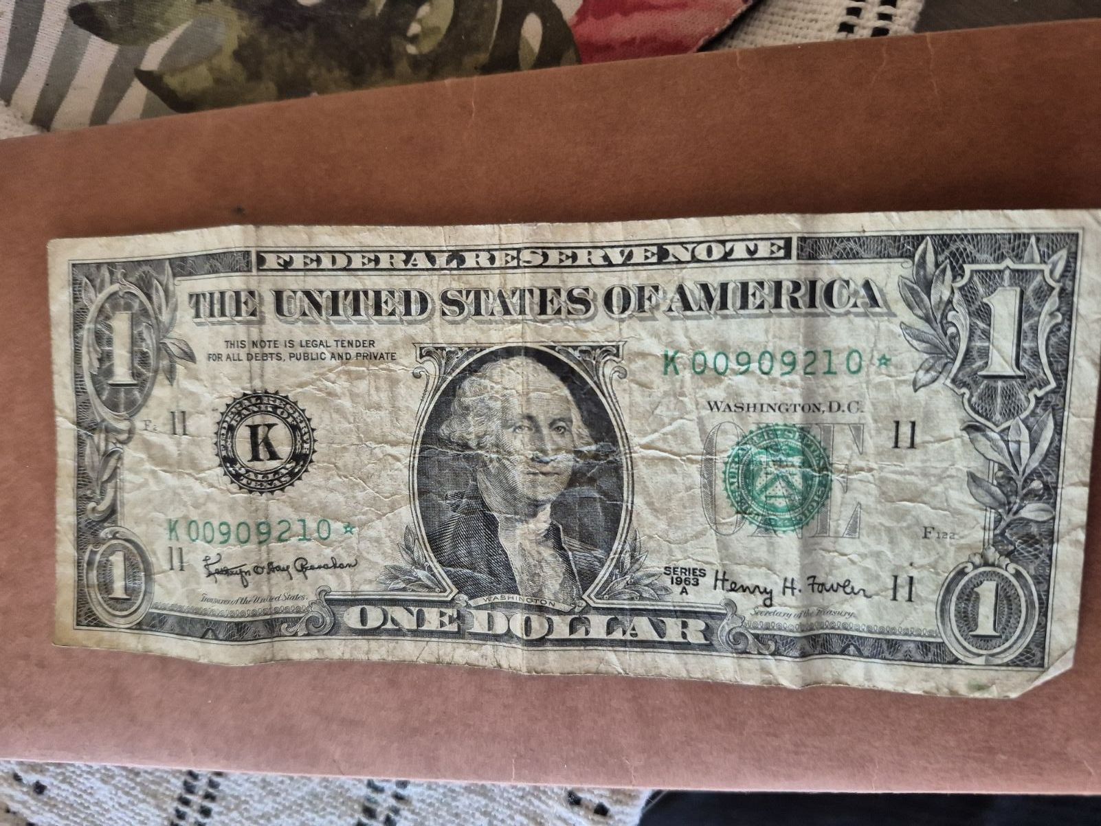 1963 A 1 Dollar Star note - For Sale, Buy Now Online - Item #936667