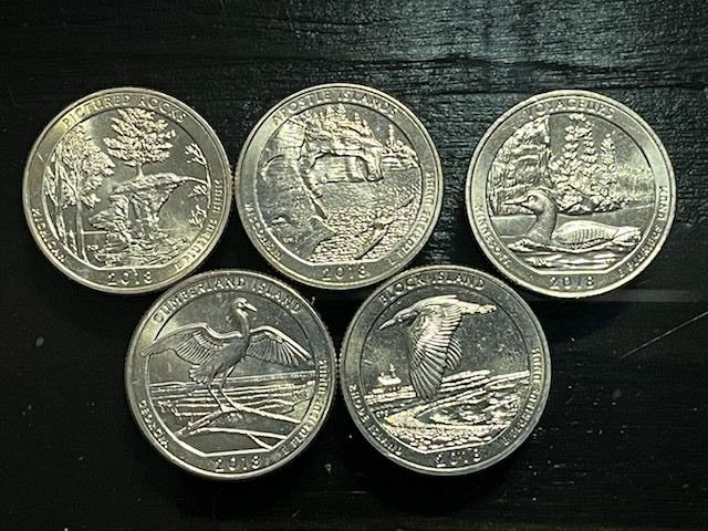 2018-S Five America The Beautiful Quarters - For Sale, Buy Now Online ...