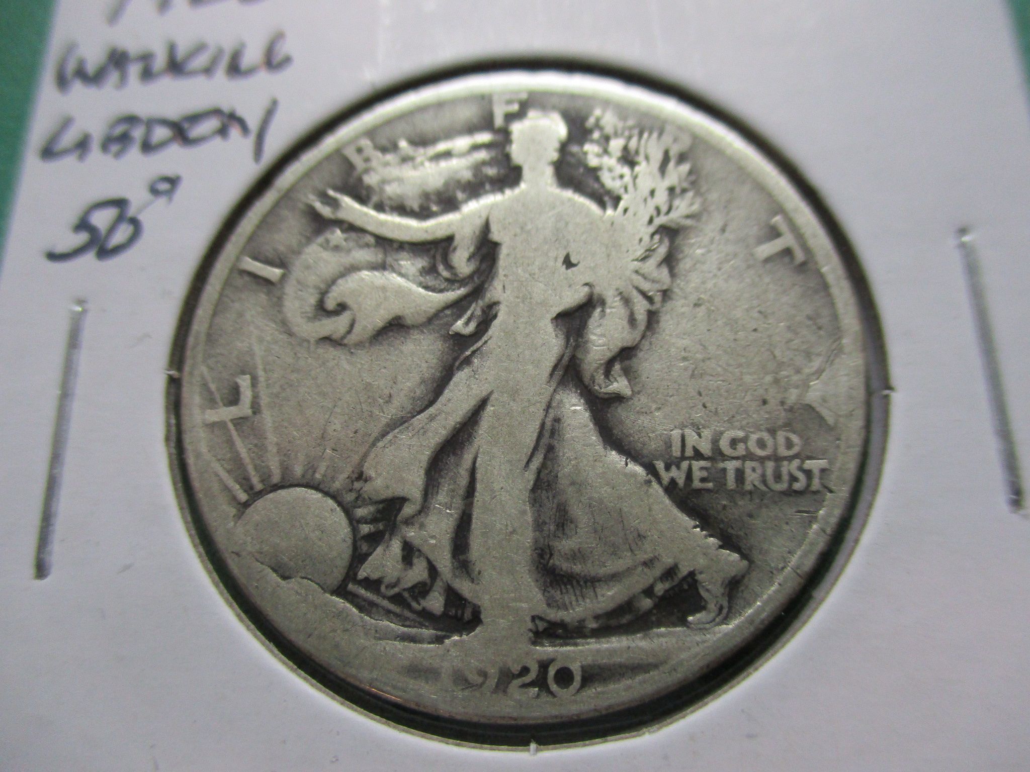 1920 G4 Walking Liberty Half Dollar. Item: 50 W20-13. - For Sale, Buy ...