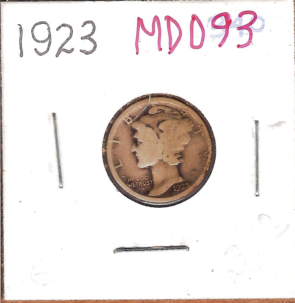 1923 Winged Liberty Dime MD093 - For Sale, Buy Now Online - Item #937242