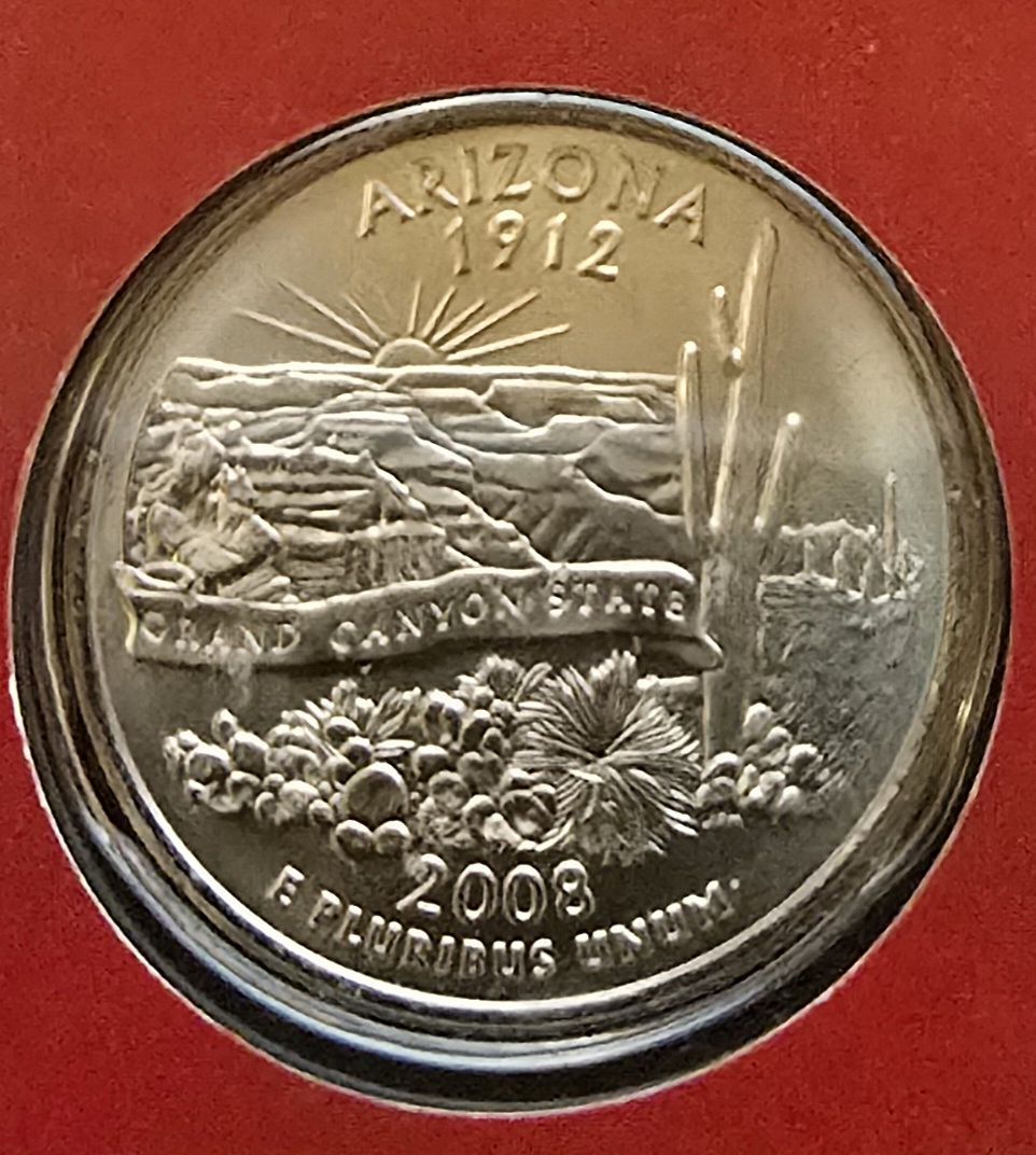 2008-D Arizona State Quarter - BU in Original Mint Cello (O33) - For ...