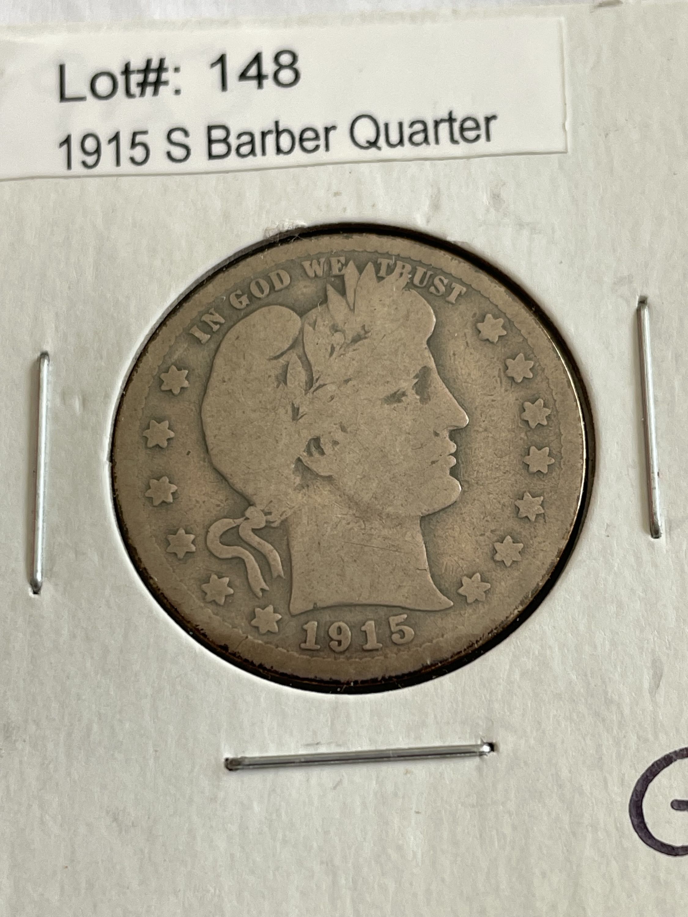 1915S BARBER QUARTER - For Sale, Buy Now Online - Item #937914