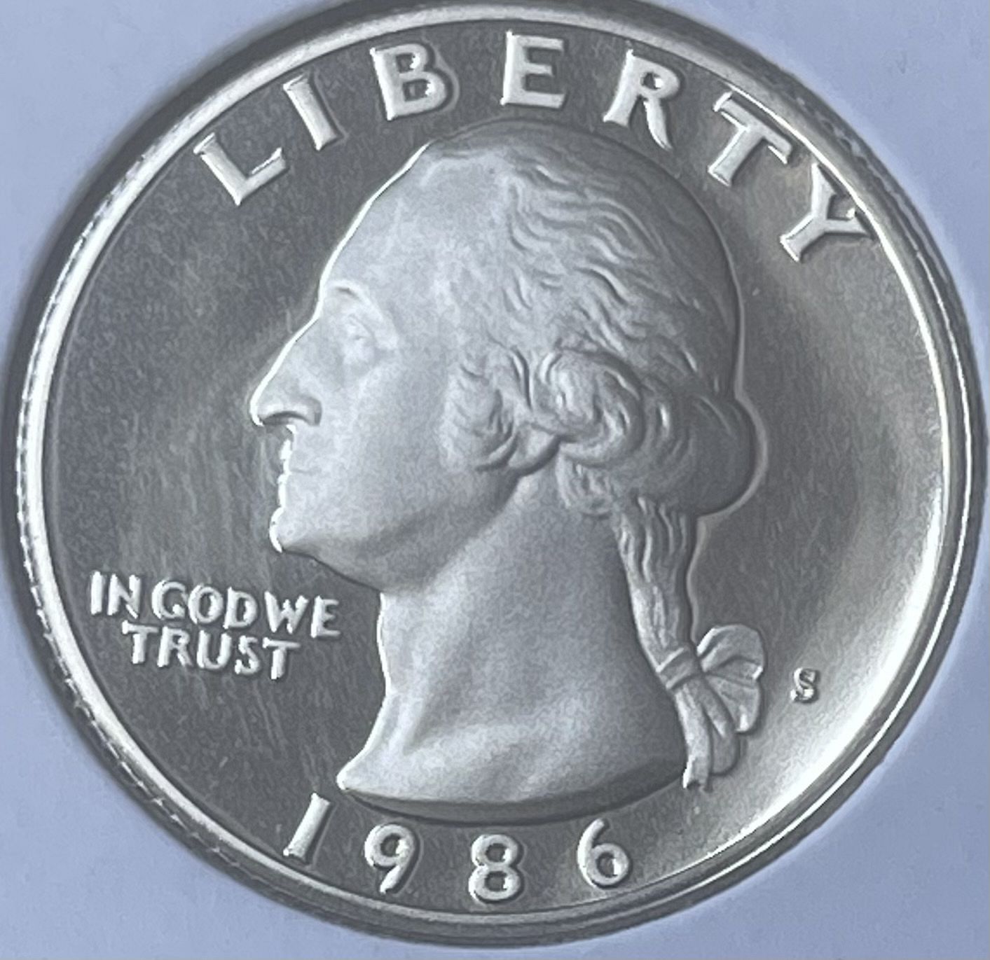 1986-S DCAM Washington Clad Proof Quarter - For Sale, Buy Now Online ...