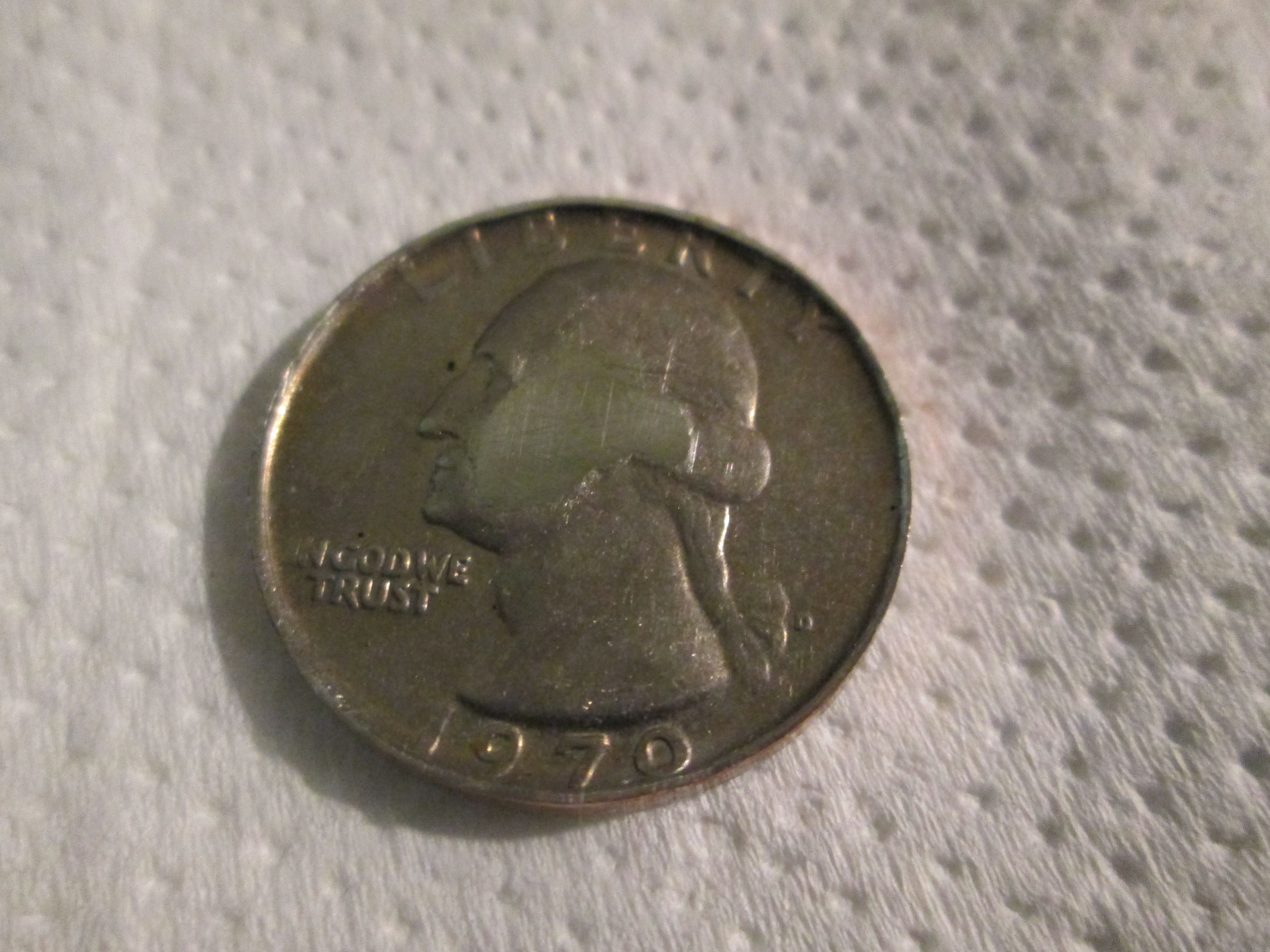 1970 Washington Quarter w/(STAMP ERROR?) - For Sale, Buy Now Online ...