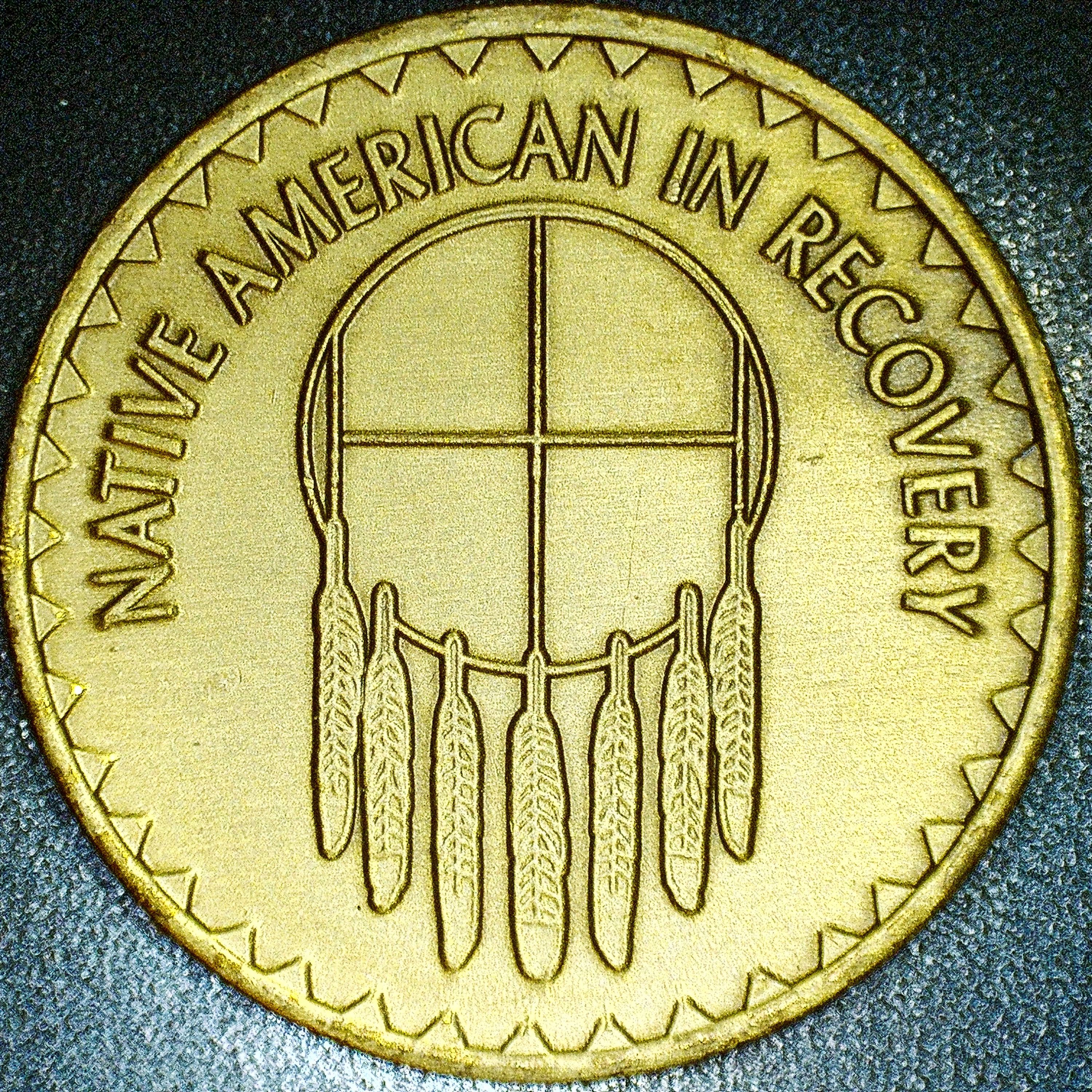 Native American In Recovery Medallion Coin Bronze Chip - For Sale, Buy ...