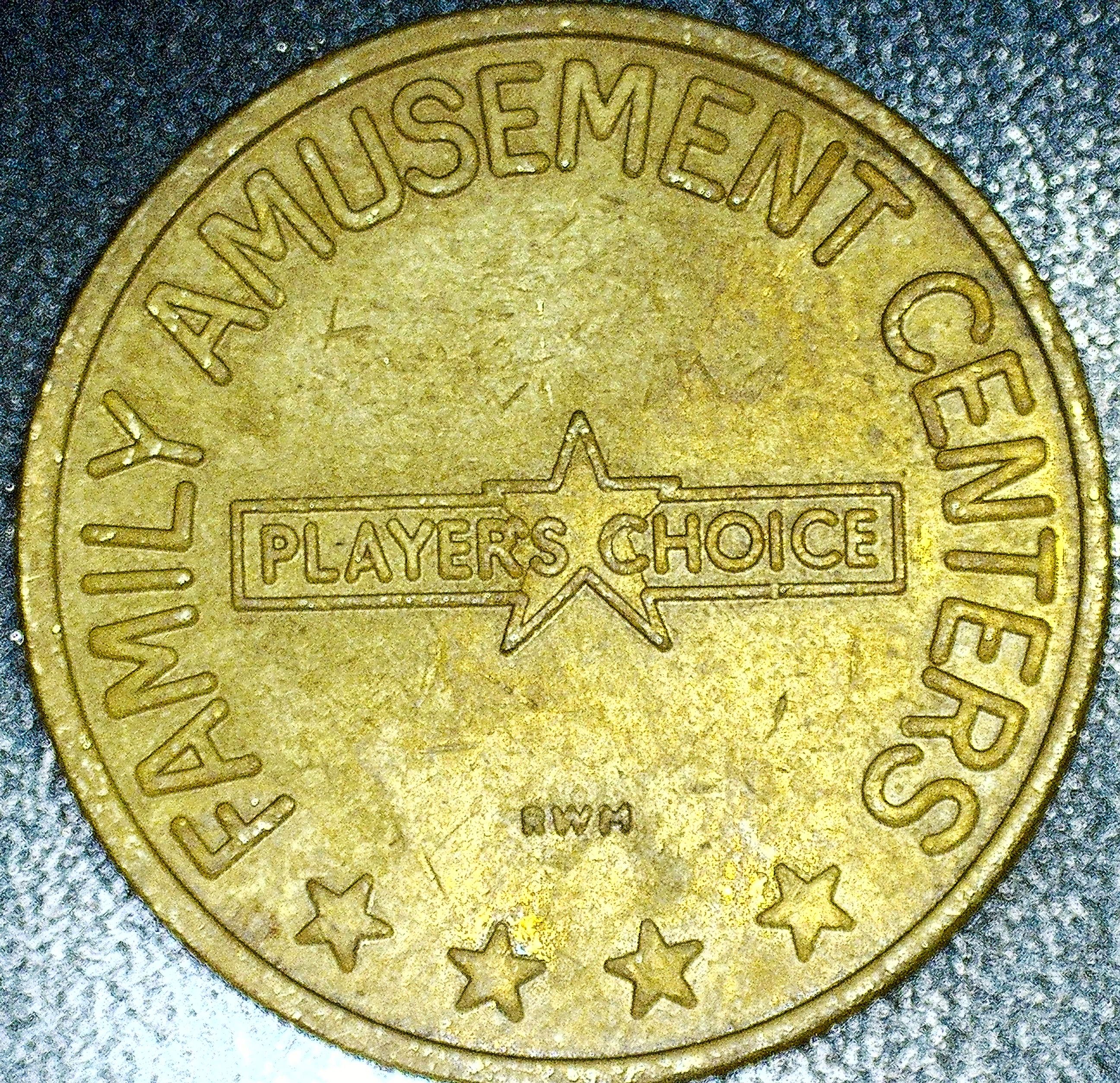 RARE PLAYER'S CHOICE FAMILY AMUSEMENT CENTERS ARCADE TOKEN MYRTLE BEACH ...