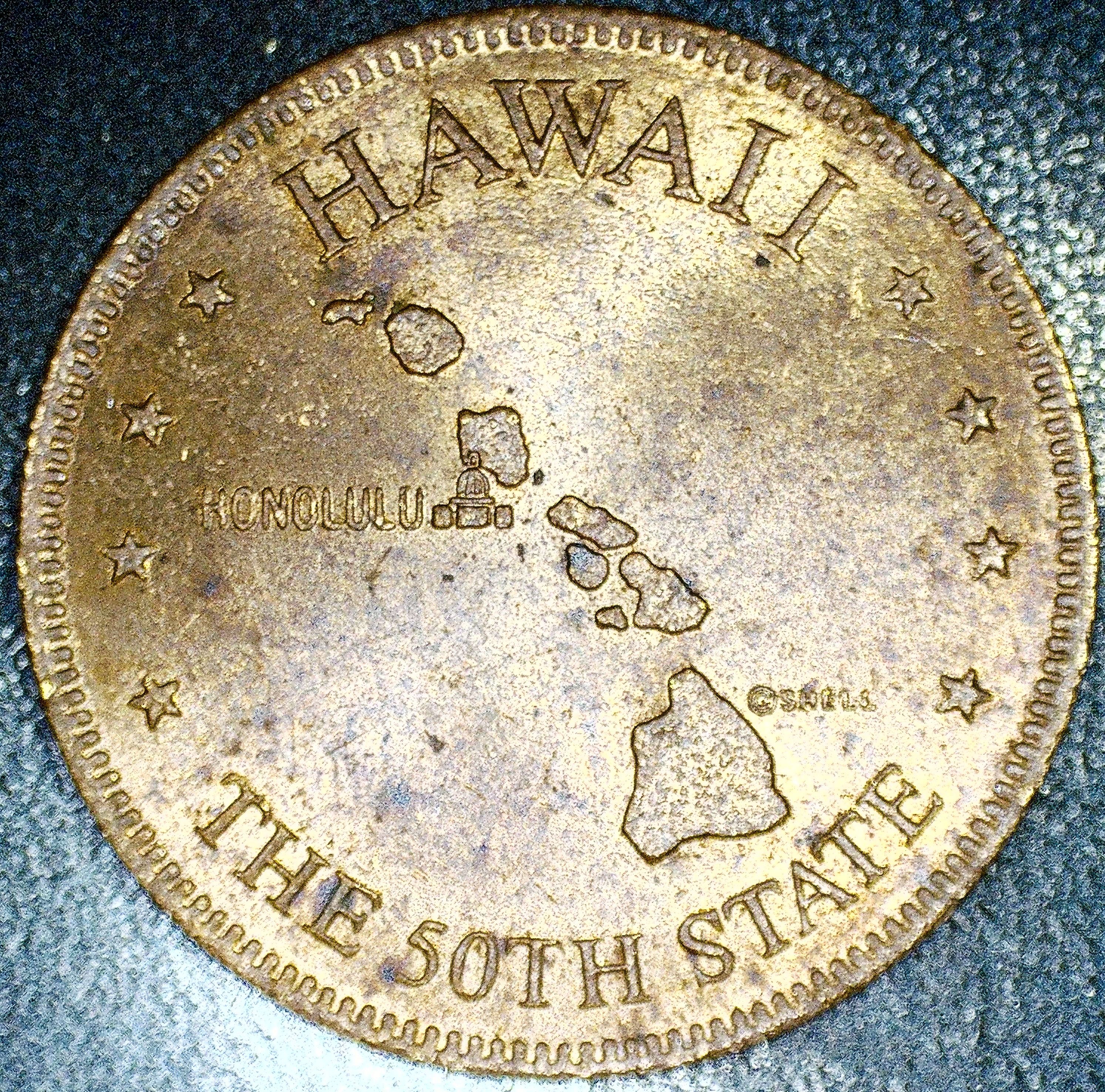 1969 Token - Shell’s States of the Union Coin Game, Hawaii Version 1 ...
