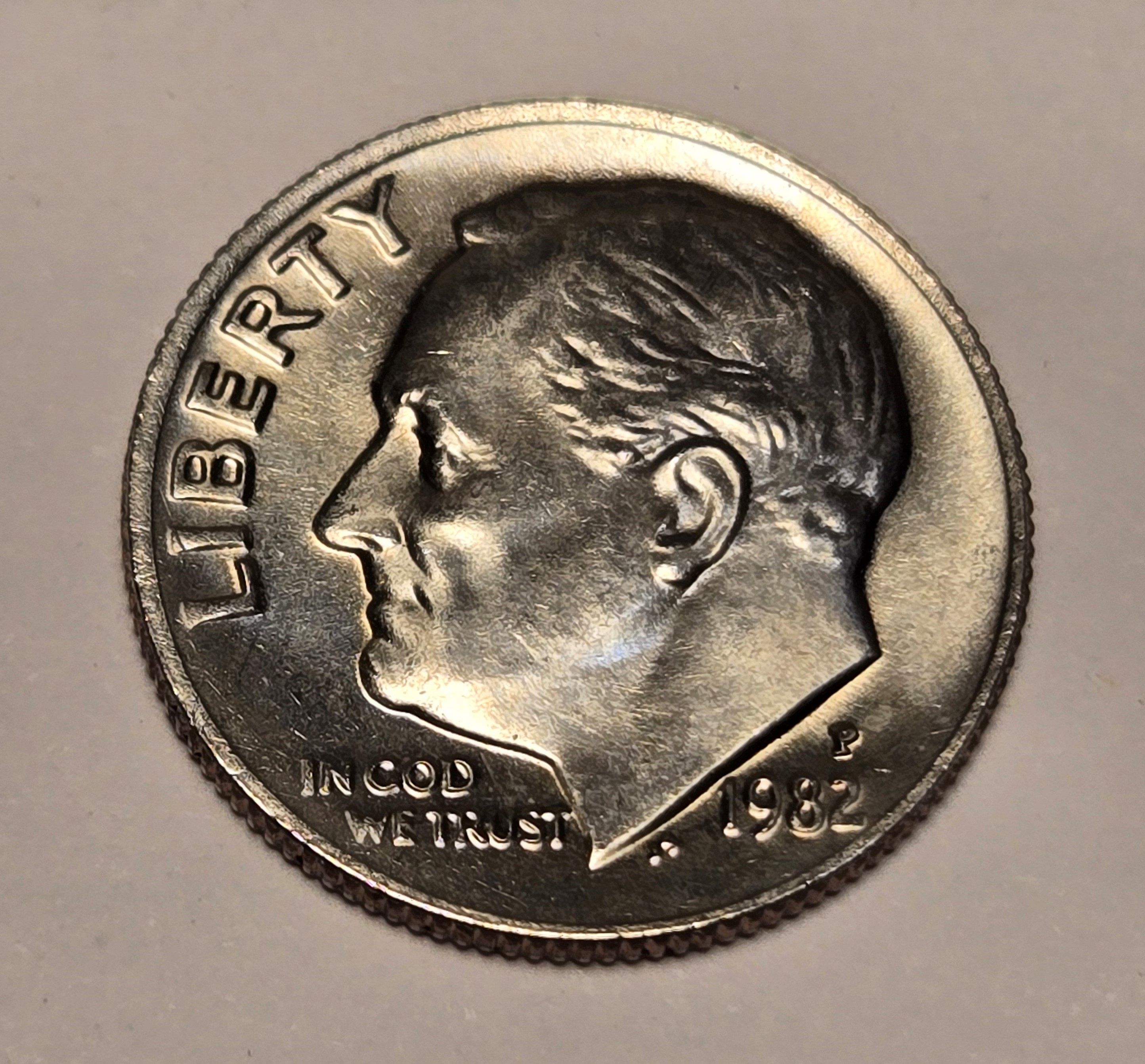 1982-P Roosevelt Dime MS-64 (Near Gem) - For Sale, Buy Now Online ...