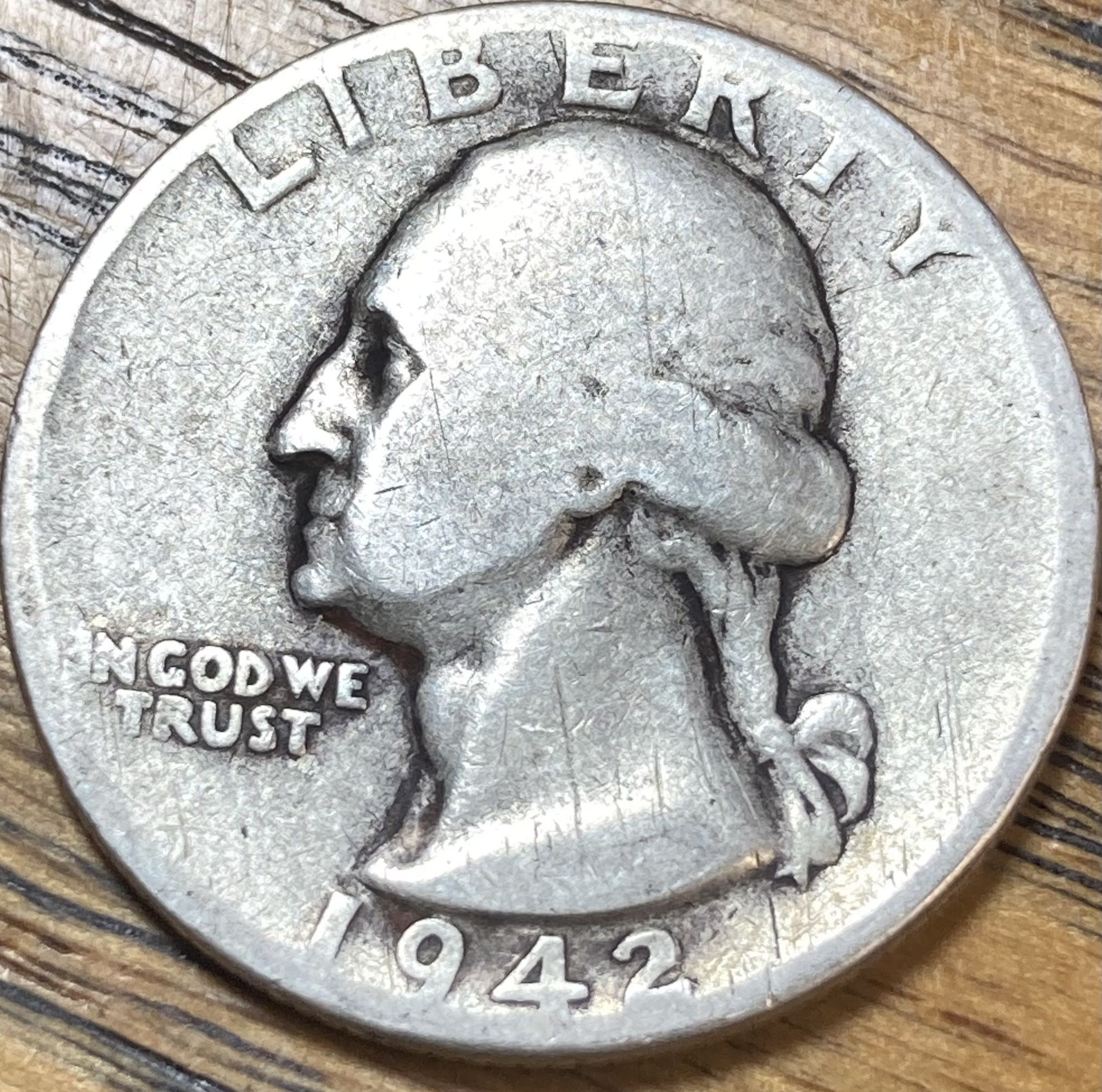 1942 Washington quarter in GOOD condition - For Sale, Buy Now Online ...