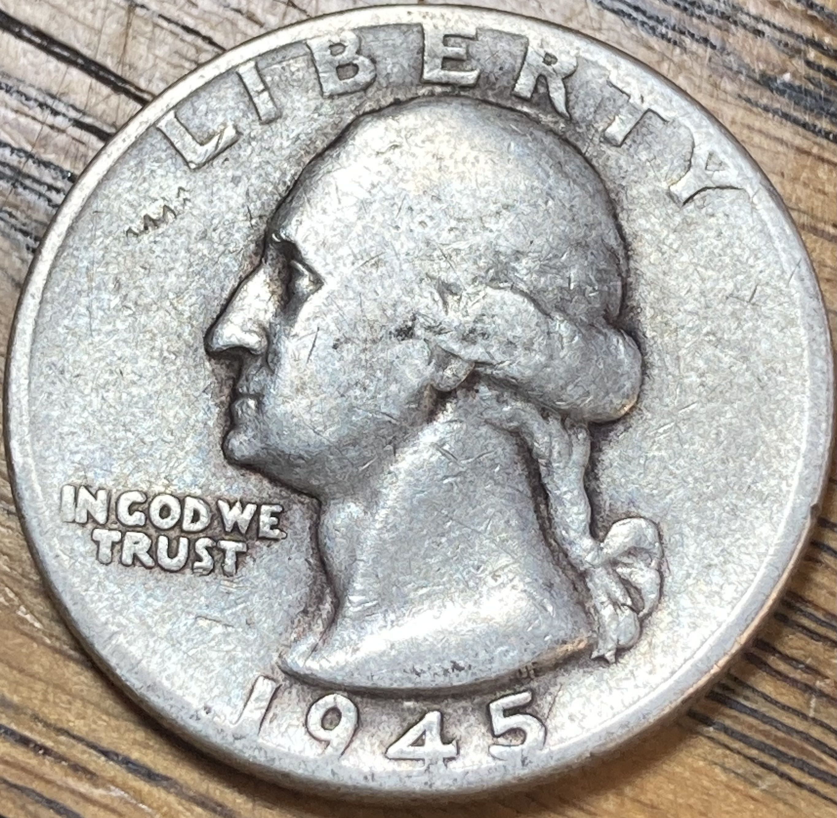 1945 Washington quarter in VERY GOOD condition - For Sale, Buy Now ...