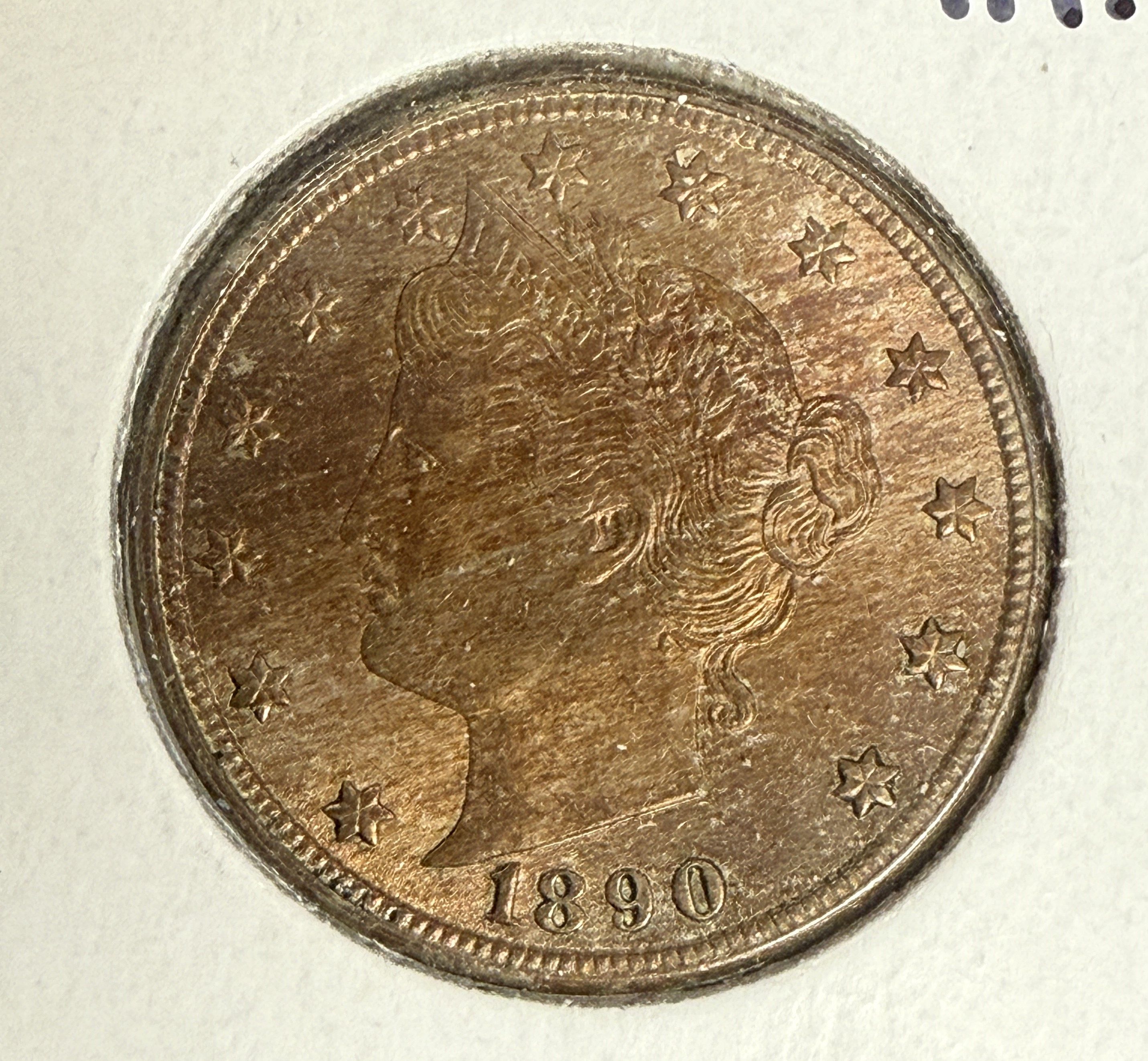 1890 Liberty "V" Nickel, MS60+, (10964) - For Sale, Buy Now Online ...