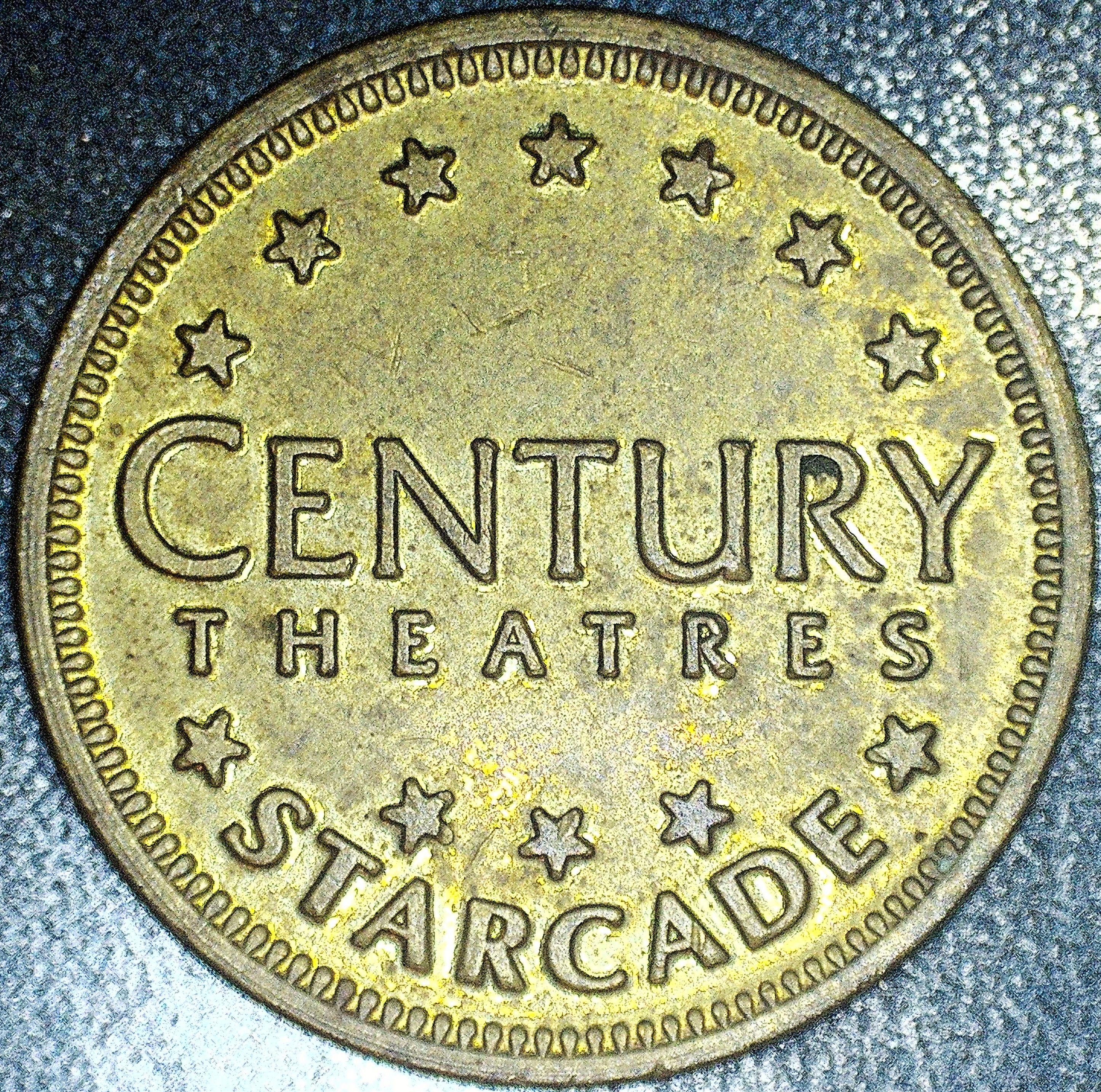 Century Theatres Starcade Arcade Game Token 22mm - For Sale, Buy Now ...
