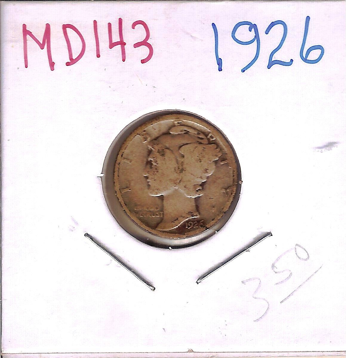 1926 Winged Liberty Dime MD143 - For Sale, Buy Now Online - Item #940452
