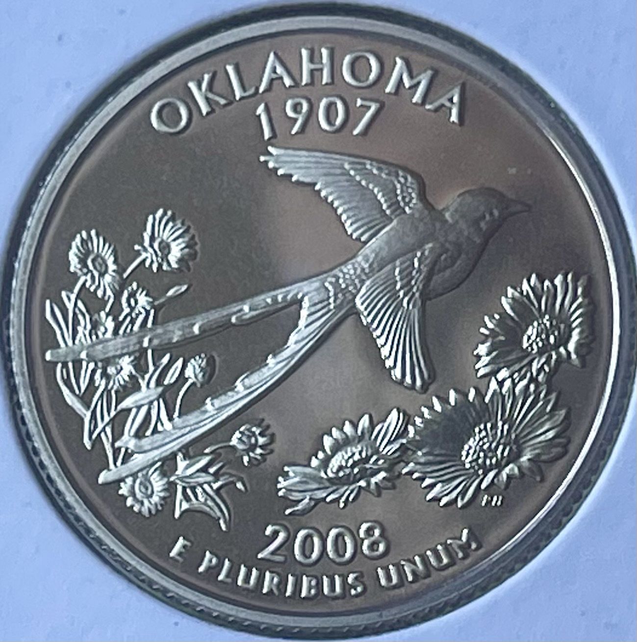 2008-S Washington Clad Proof Quarter • Oklahoma - For Sale, Buy Now ...