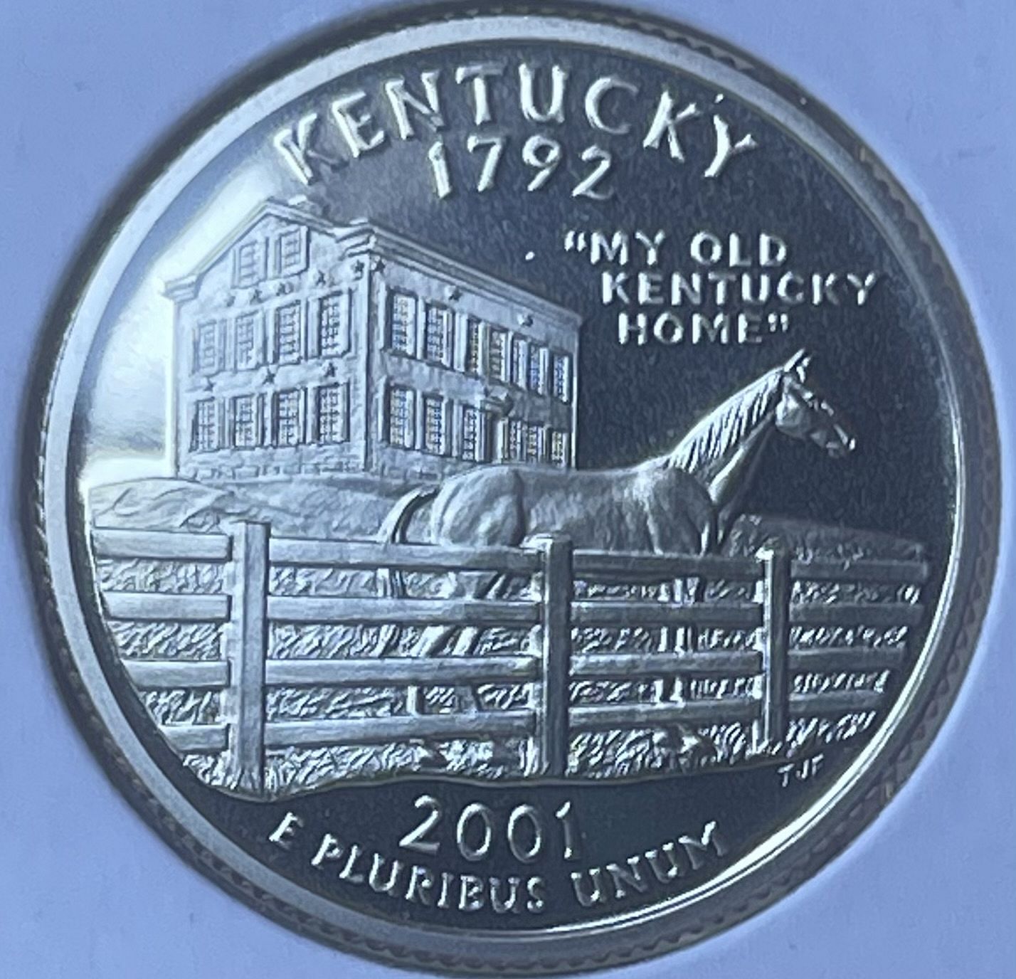2001-S Washington Clad Proof Quarter • Kentucky - For Sale, Buy Now ...