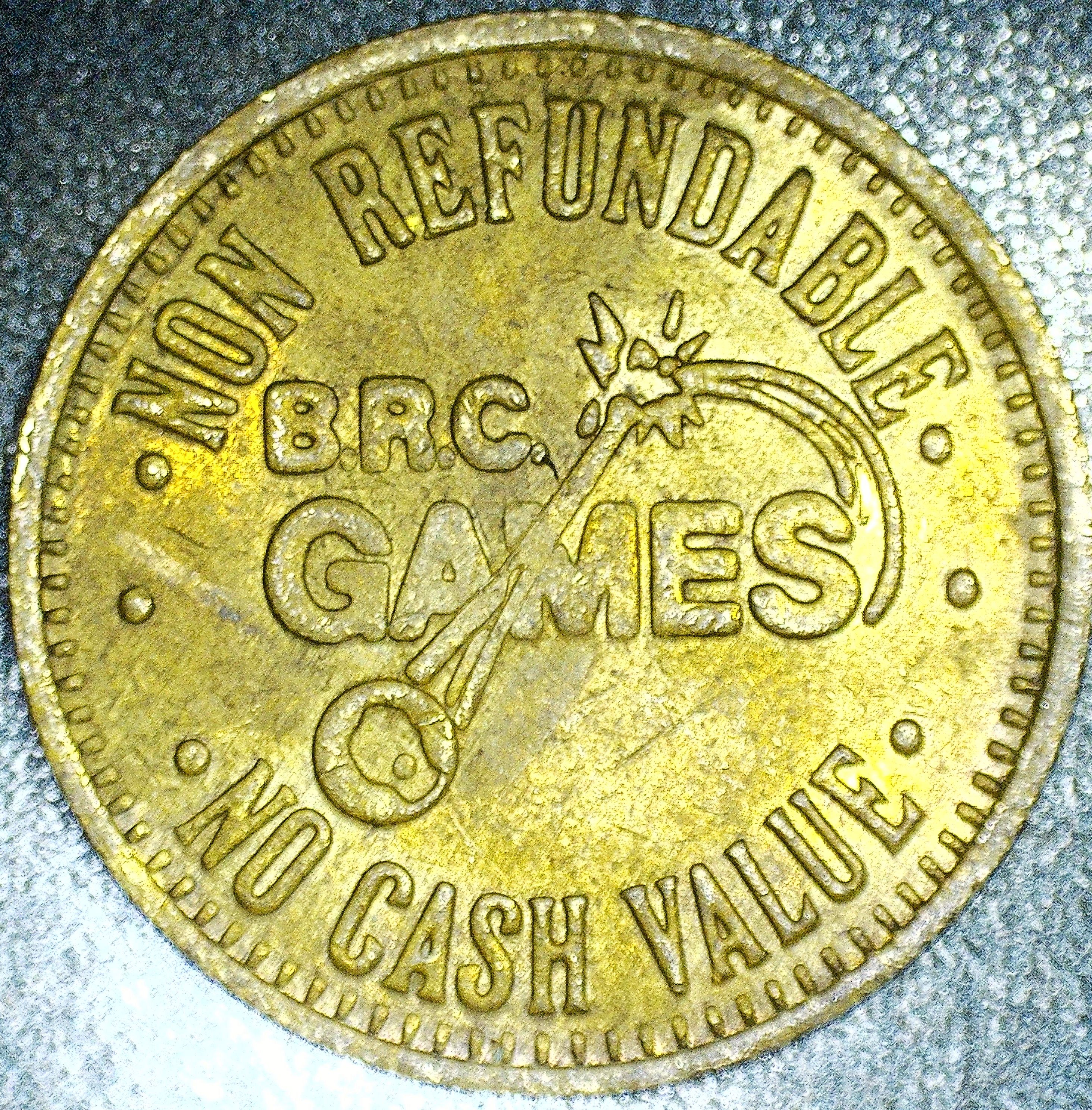 Vintage BRC Bowling Recreation Centers Arcade Token Obsolete - For Sale ...