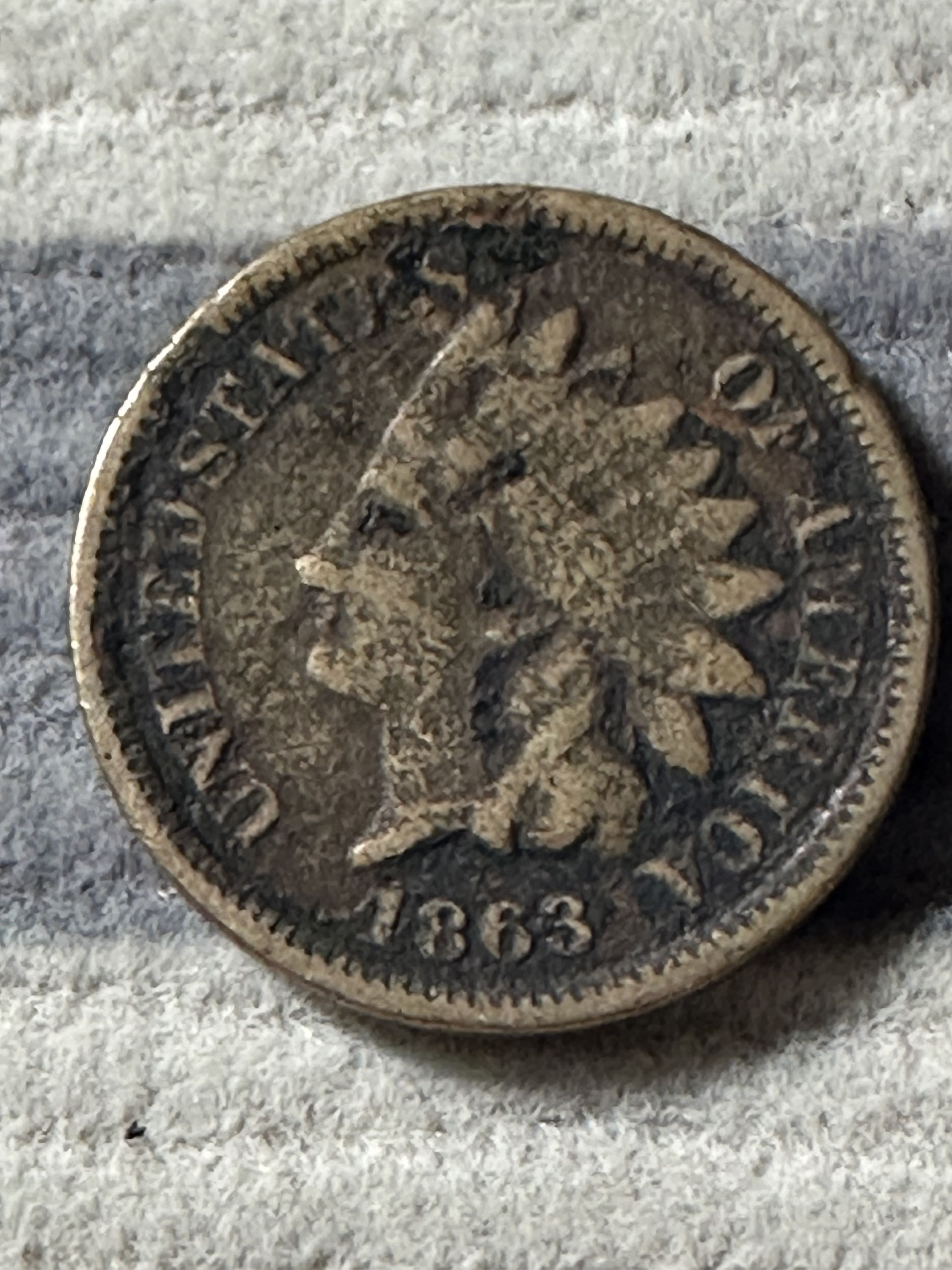 1863 Indian Head Cent VM - For Sale, Buy Now Online - Item #941589
